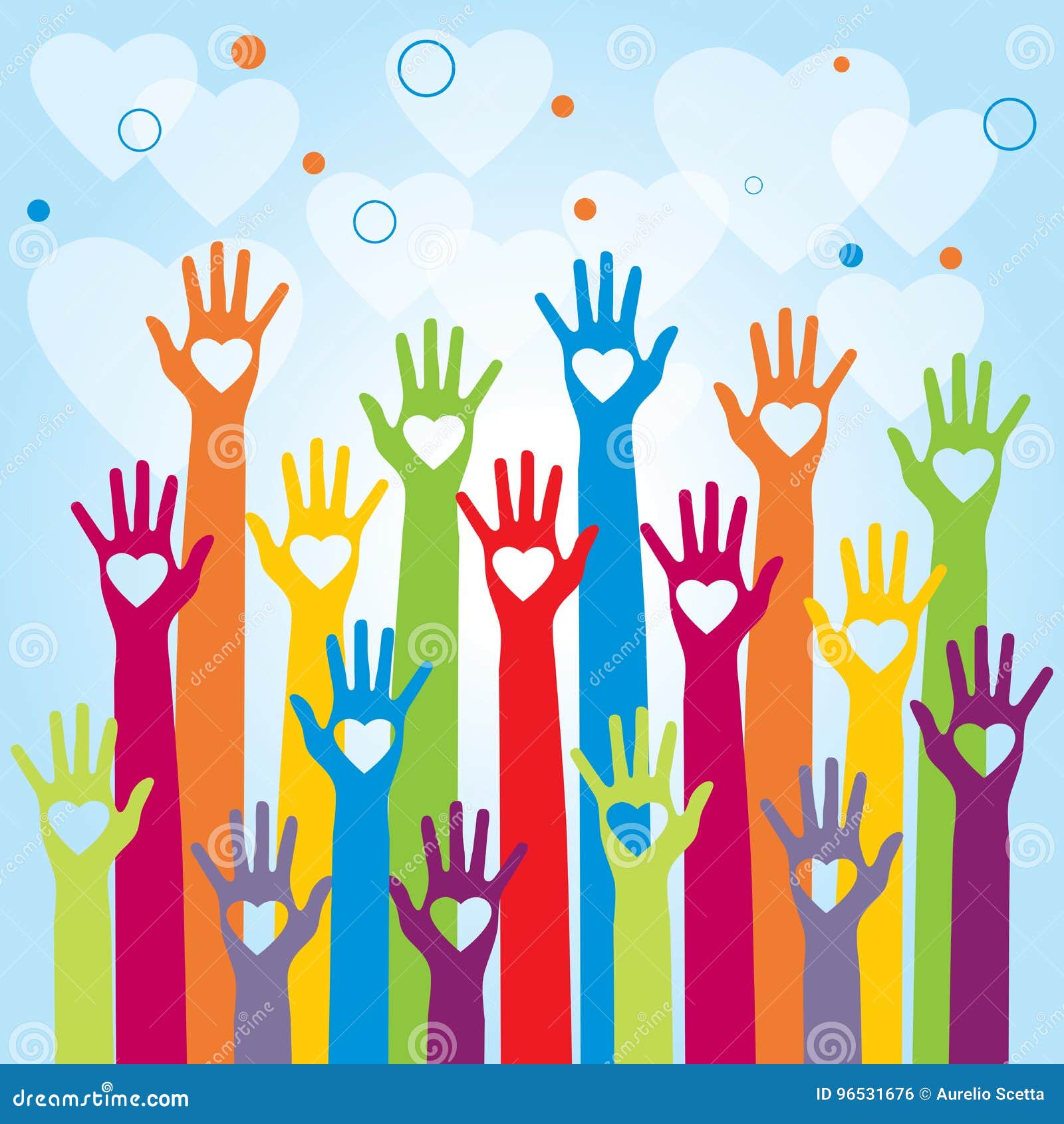 Hand Heart Love Communication Feelings. Stock Vector - Illustration of ...