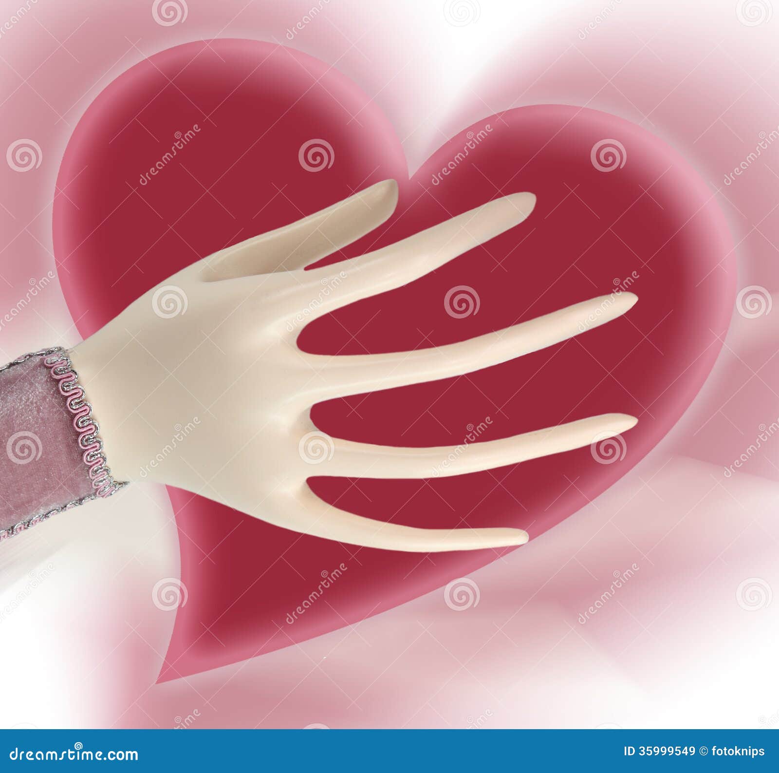 Hand on heart stock illustration. Illustration of valentine - 35999549