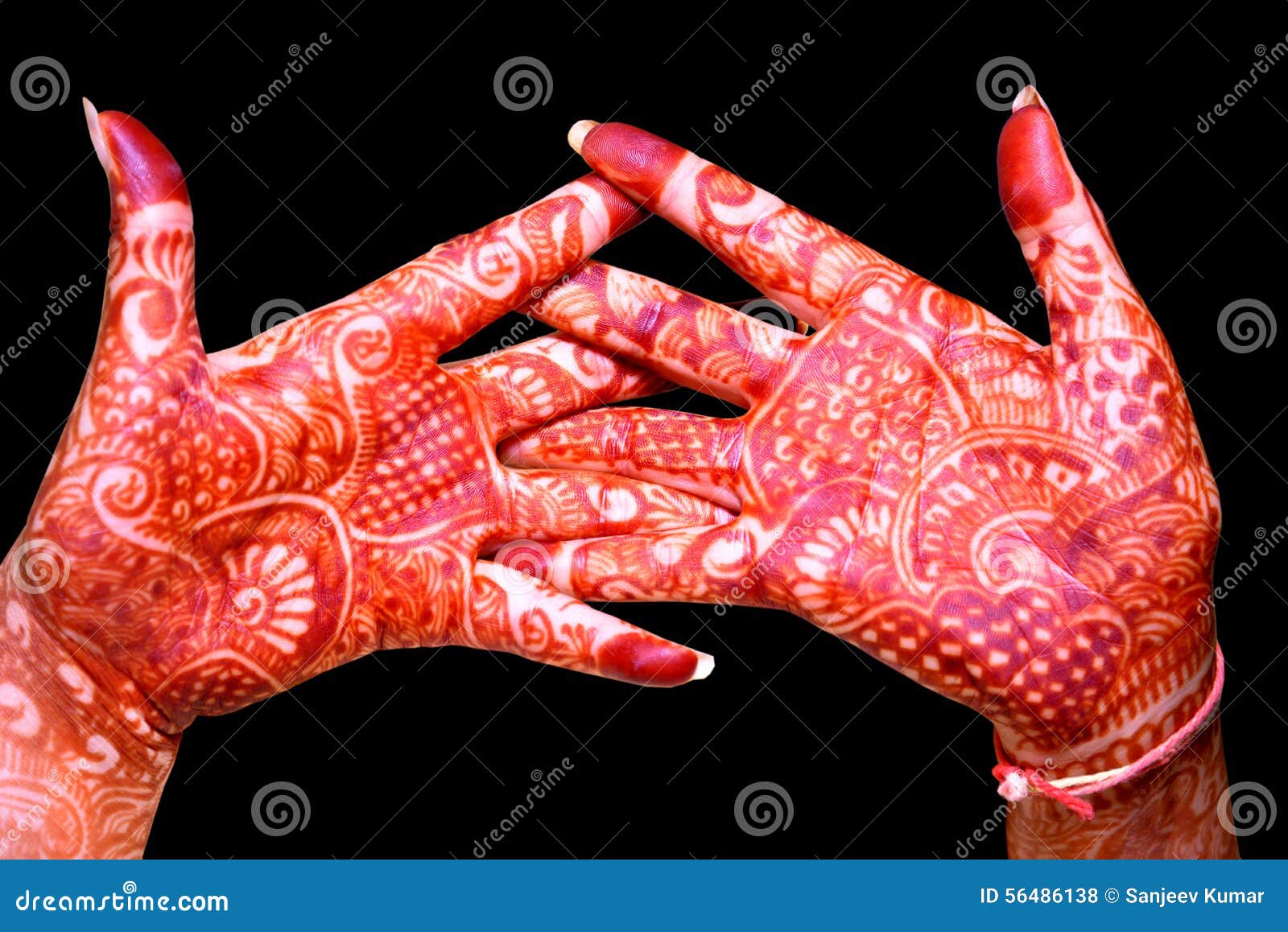 Hand with Heena Design stock photo. Image of women, culture - 56486138