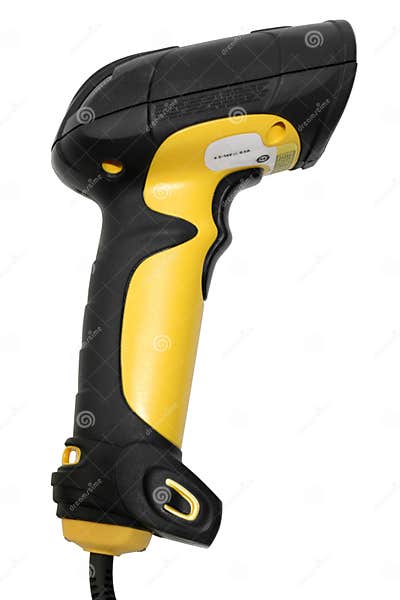 Hand held Barcode Scanner stock image. Image of yellow - 5882025