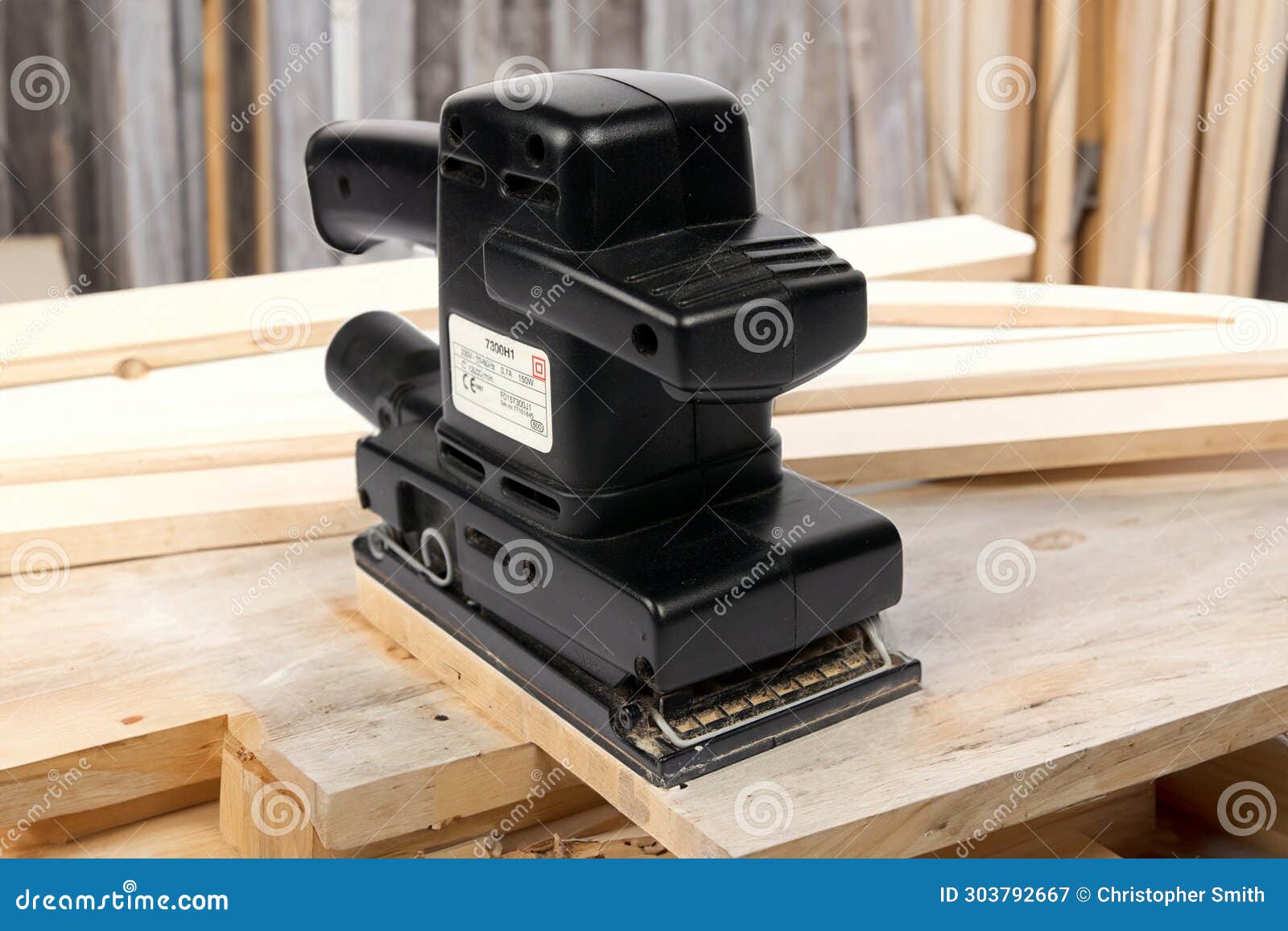 Hand-held Electric Sheet Sander Stock Image - Image of apparatus ...