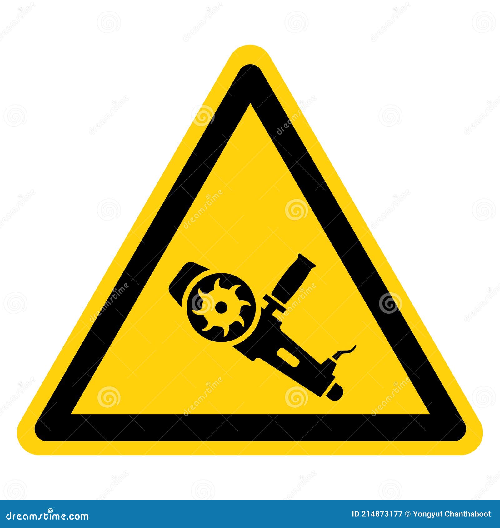 Hand Held Grinding Machine Symbol Sign,Vector Illustration, Isolate on ...