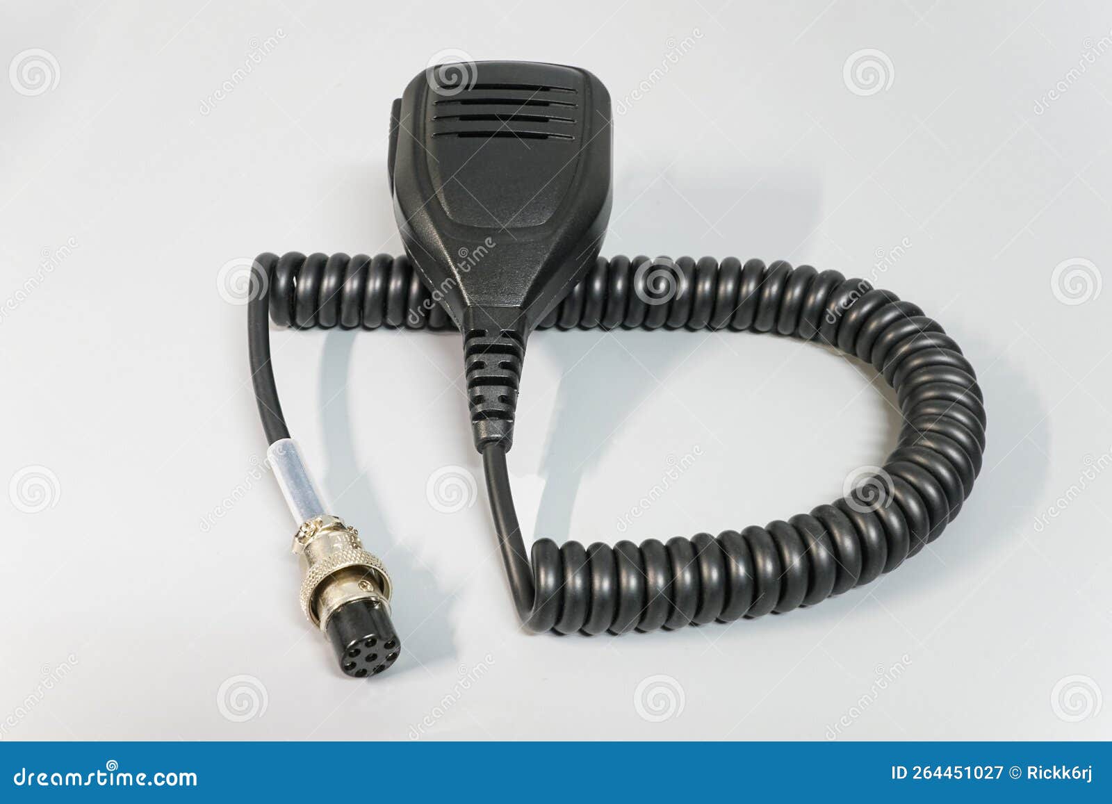 Hand Held Microphone Used To Communicate Over a Ham Radio. Stock Image ...