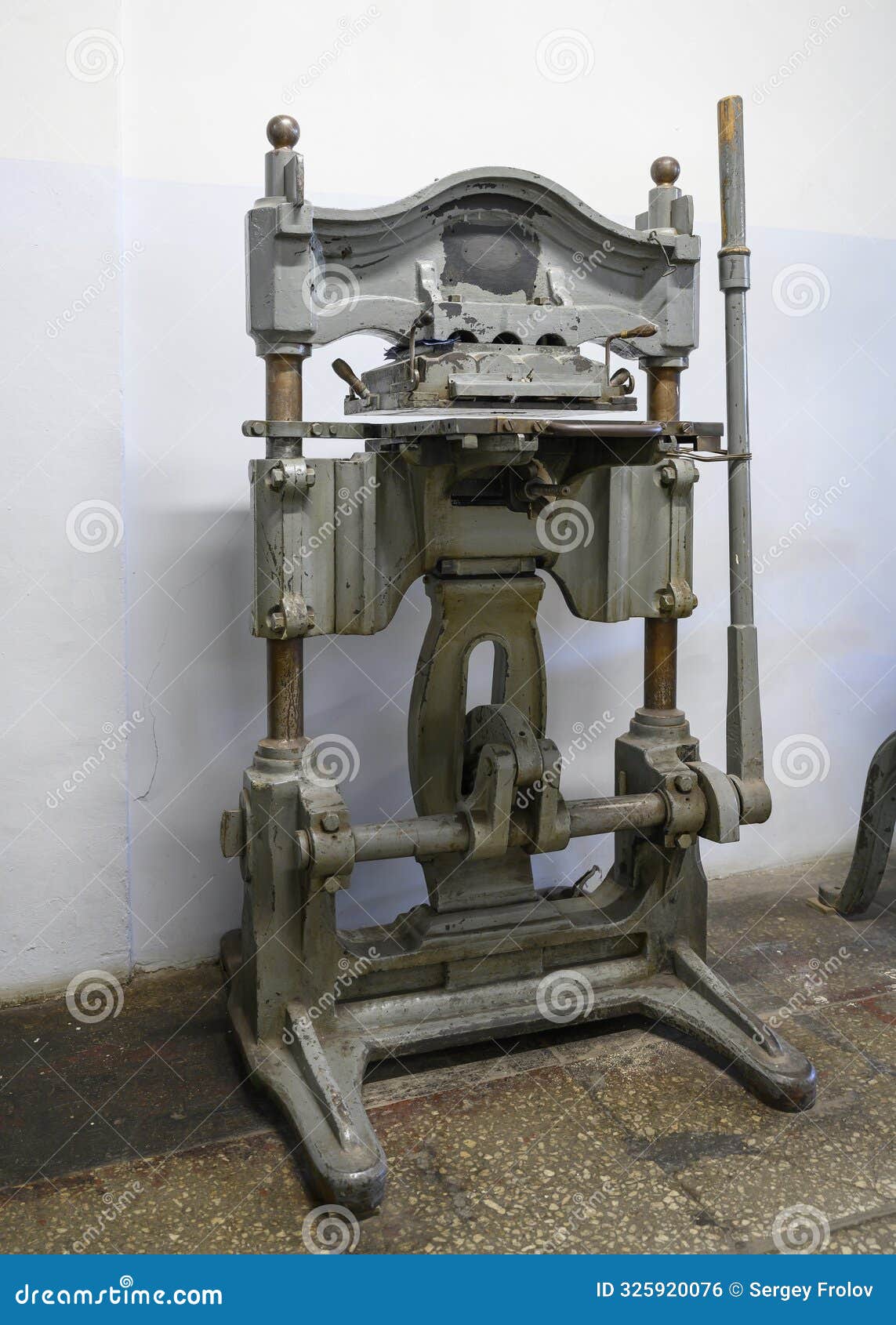 A Hand-held Printing Press Produced in Germany in 1890 Stock Photo ...