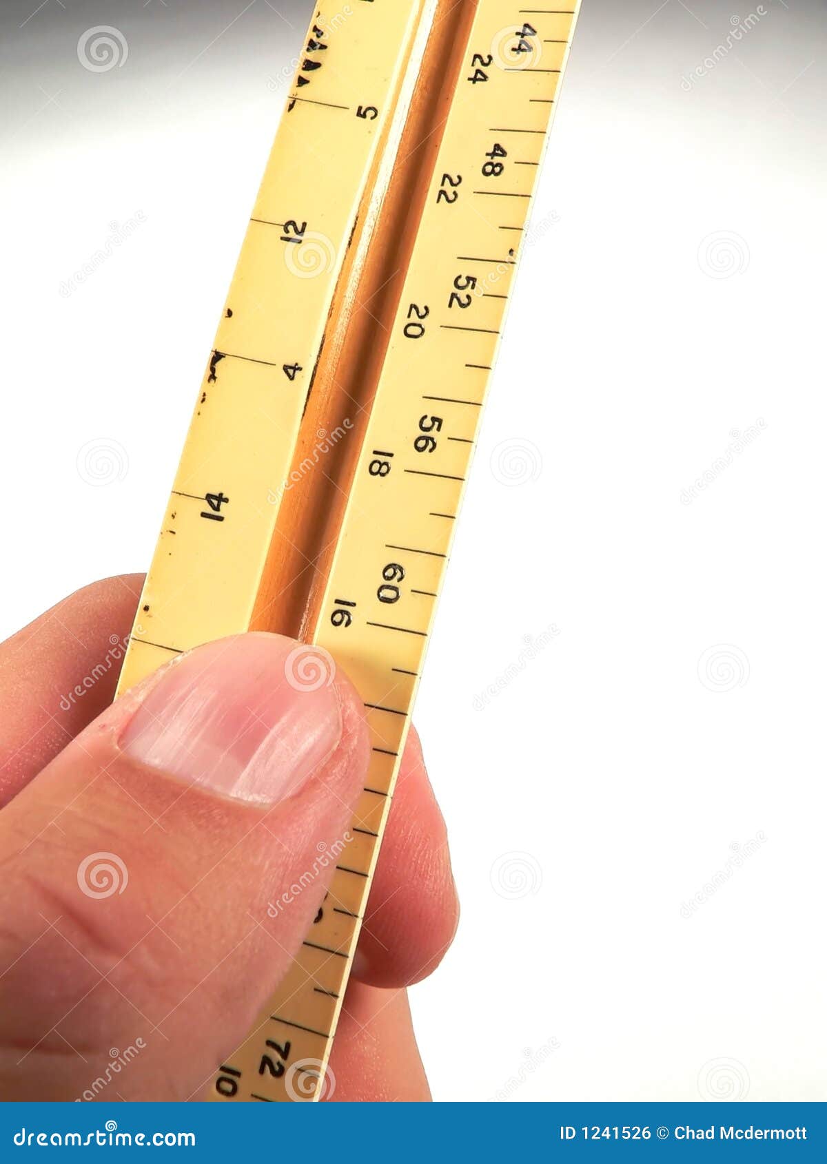 Hand held Ruler stock photo. Image of project, centimeter - 1241526