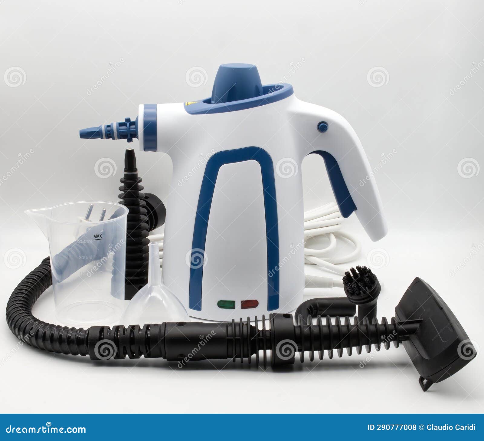 Hand-held Steam Clear Set Isolated on White Background Stock Photo ...