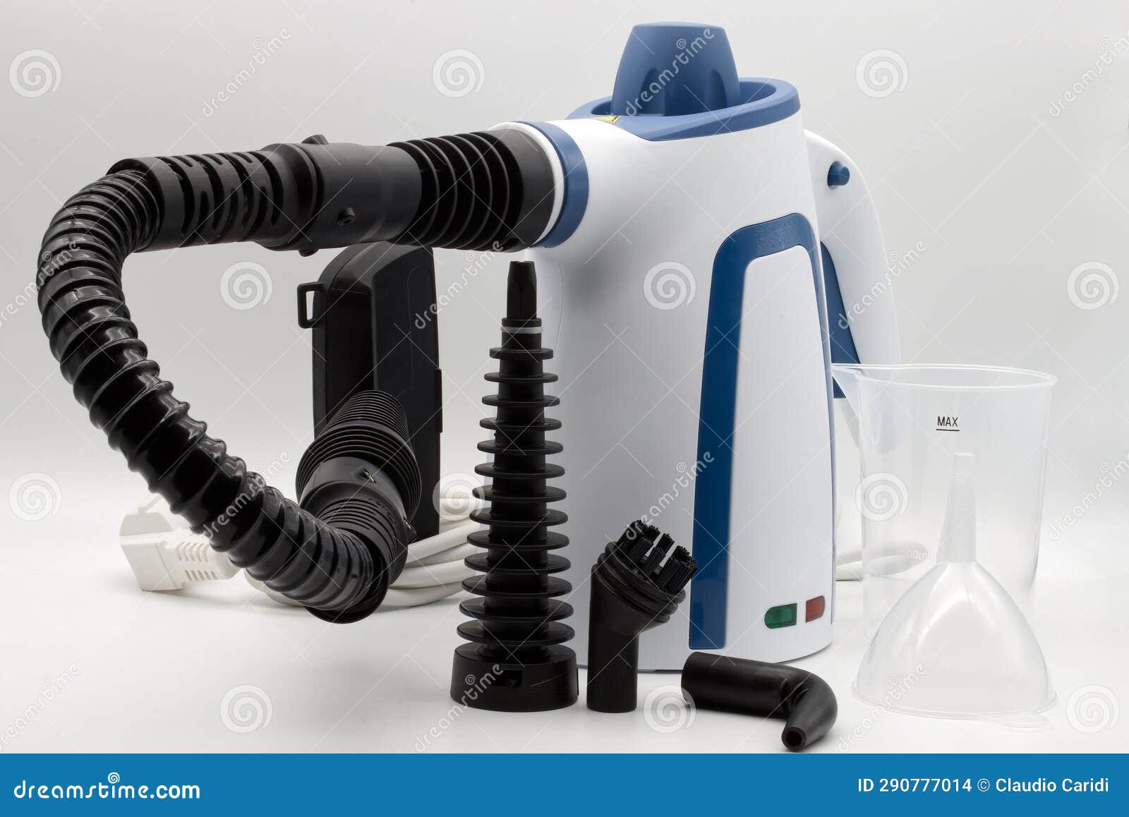 Hand-held Steam Clear Set Isolated on White Background Stock Photo ...