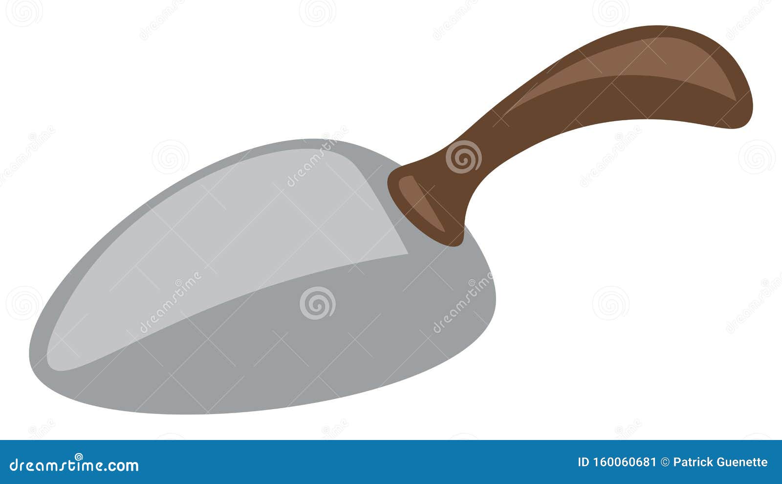 A Hand-held Tool Used for Putting the Wall Putty Vector Color Drawing ...