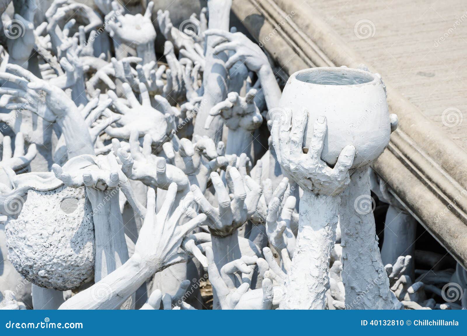 Hand from Hell Holding the Alms Bowl Stock Photo - Image of alms ...