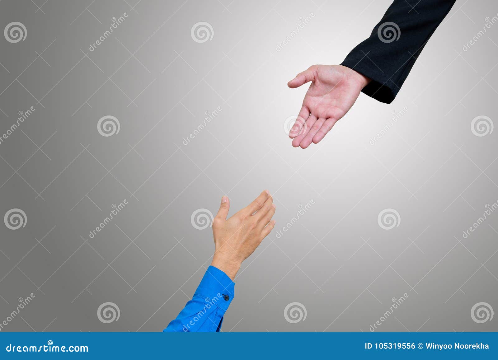 Hand for help. stock photo. Image of person, greeting - 105319556