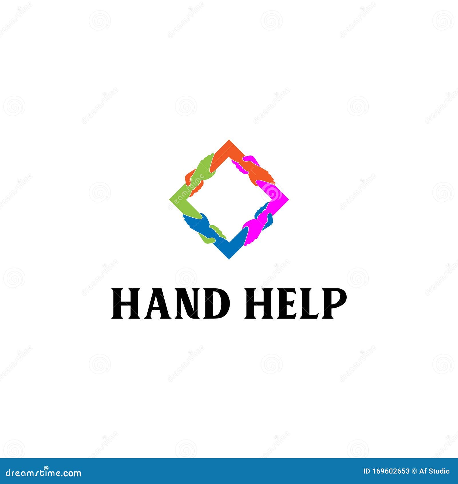 Hand Help Logo And Symbols Template Icons App Vector Illustration ...