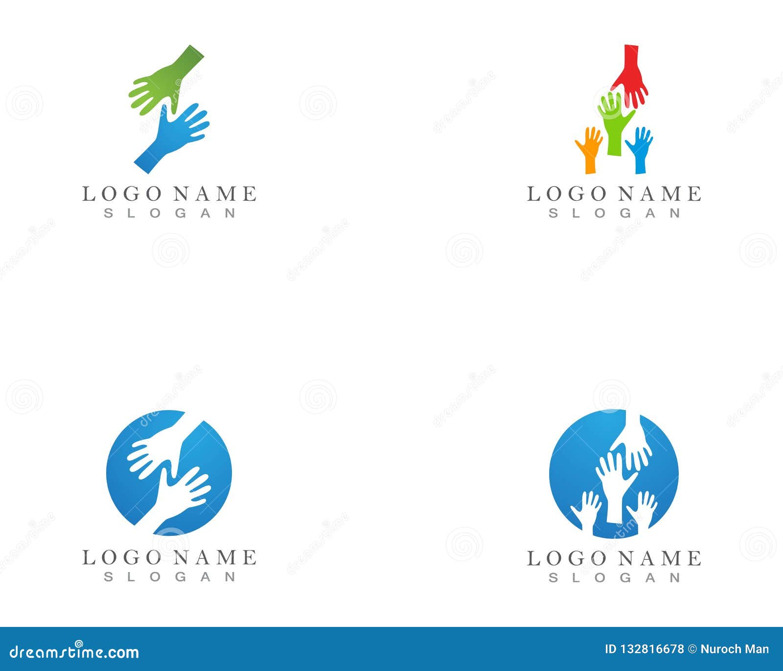 Hand Help Logo and Symbol Template Stock Vector - Illustration of ...