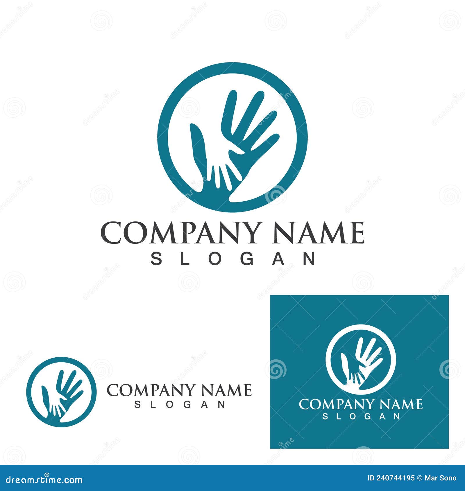 Hand Help Logo and Symbol Vector Stock Vector - Illustration of ...