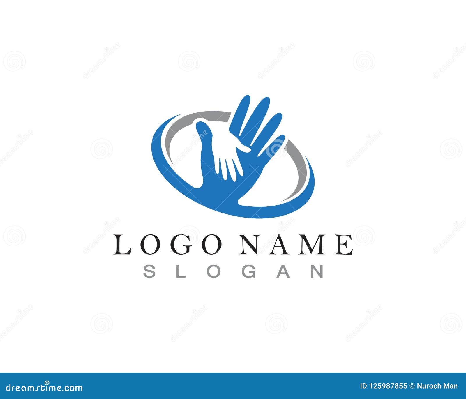 Hand Help Logo and Symbols Template Icons App Stock Vector ...