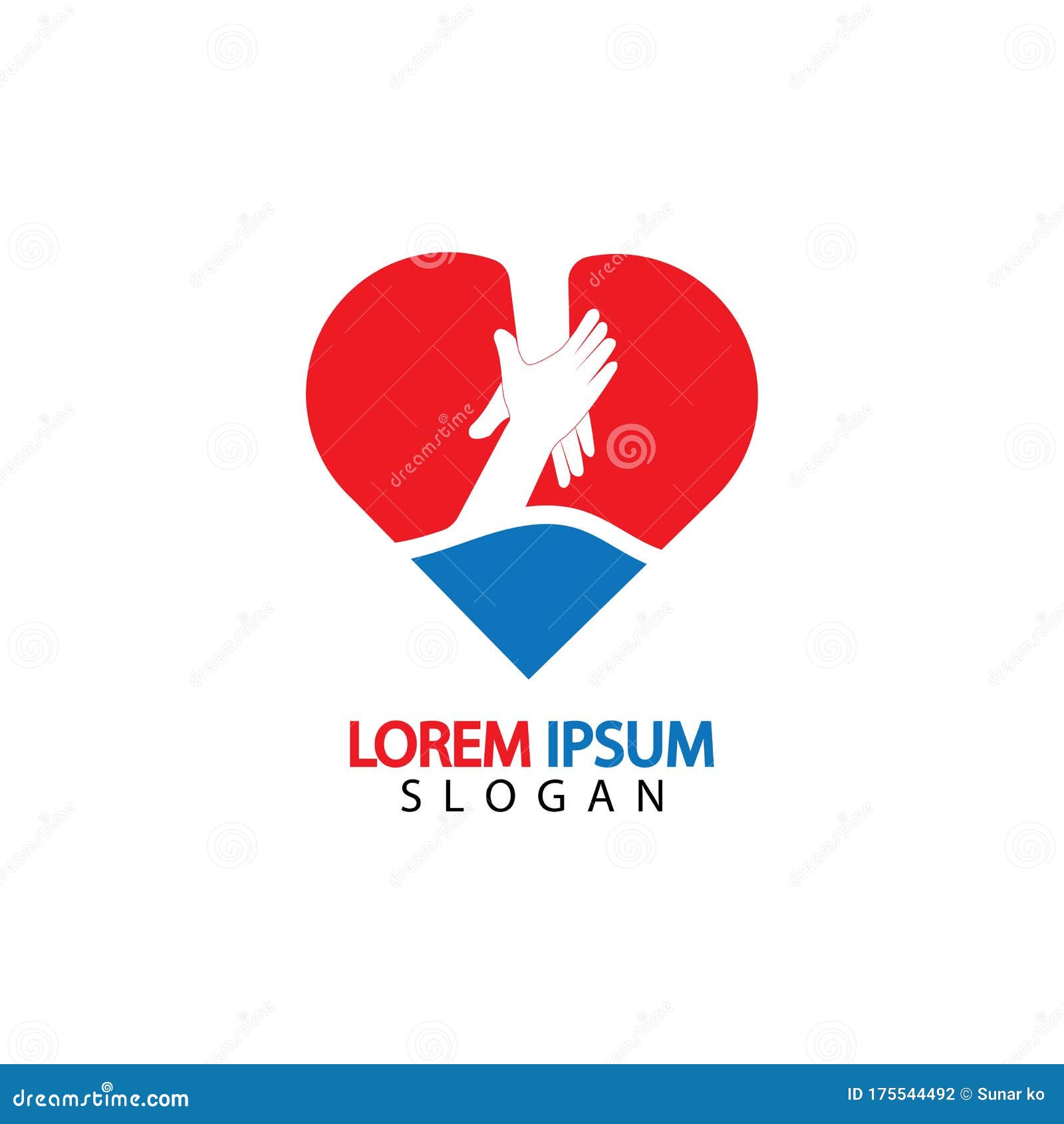 Hand Help Logo and Symbols Template Icons App Stock Vector ...