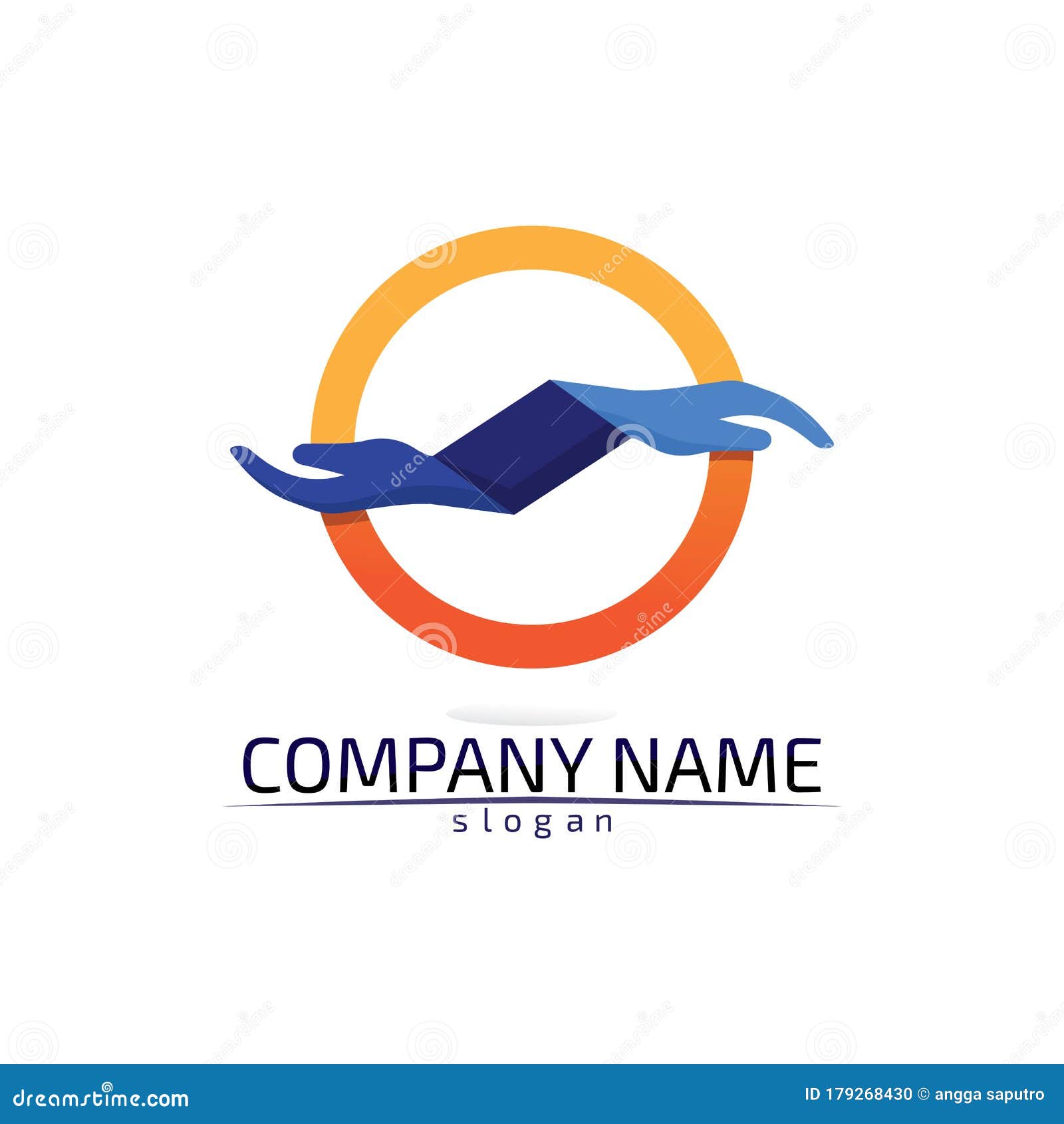 Hand and Help Vector Logo and Symbols Template Icons App Stock Vector ...