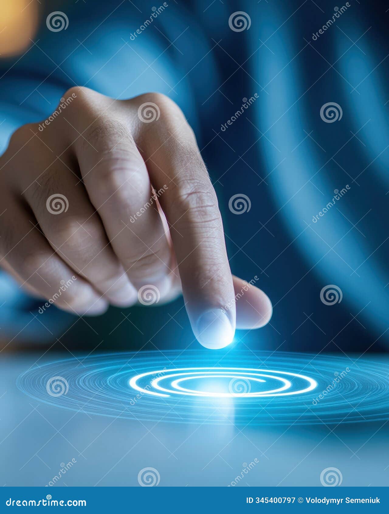 A Person Demonstrating the Iso Certification Process with a Glowing ...