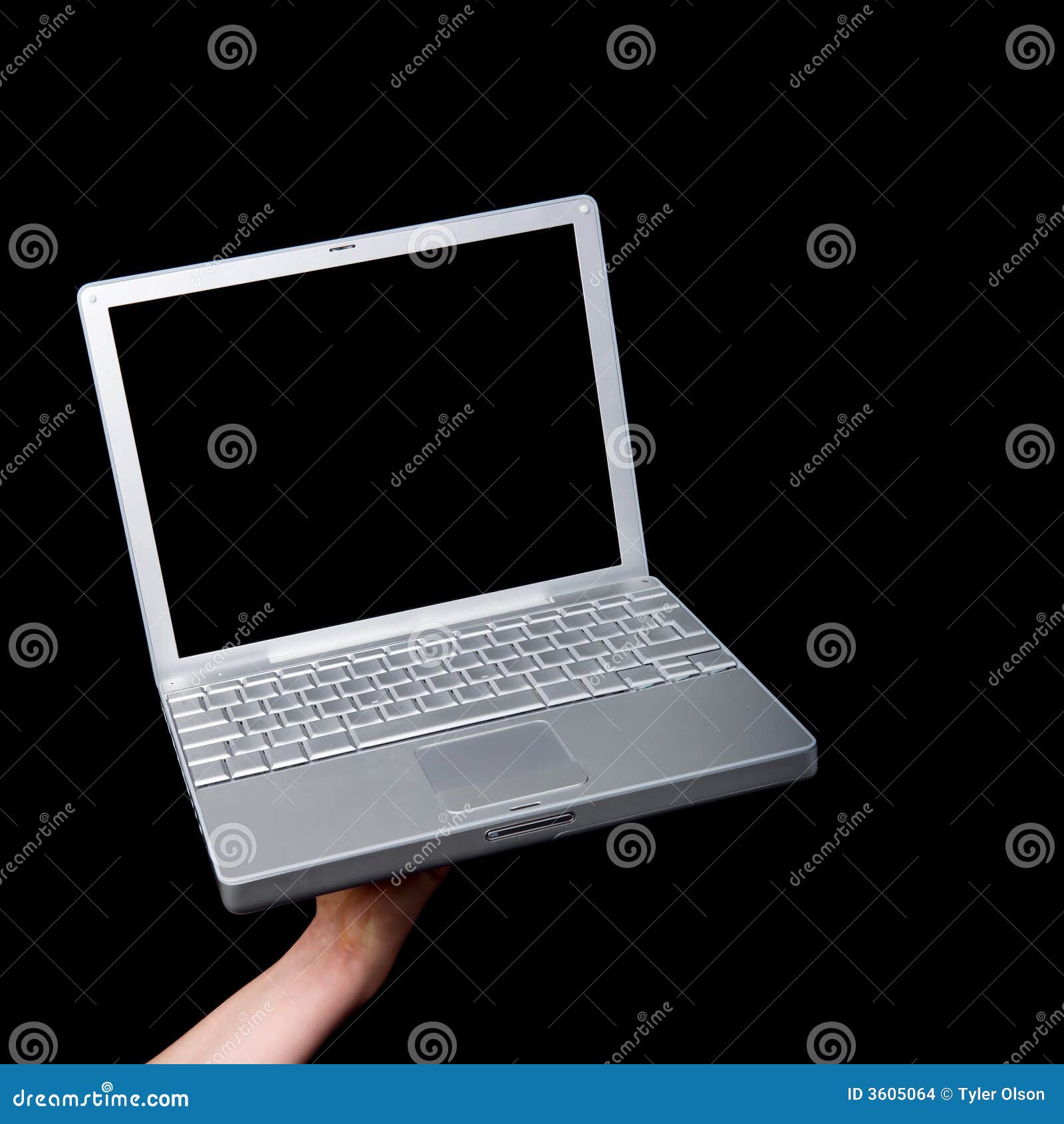 Hand Hold Computer stock photo. Image of internet, notebook - 3605064