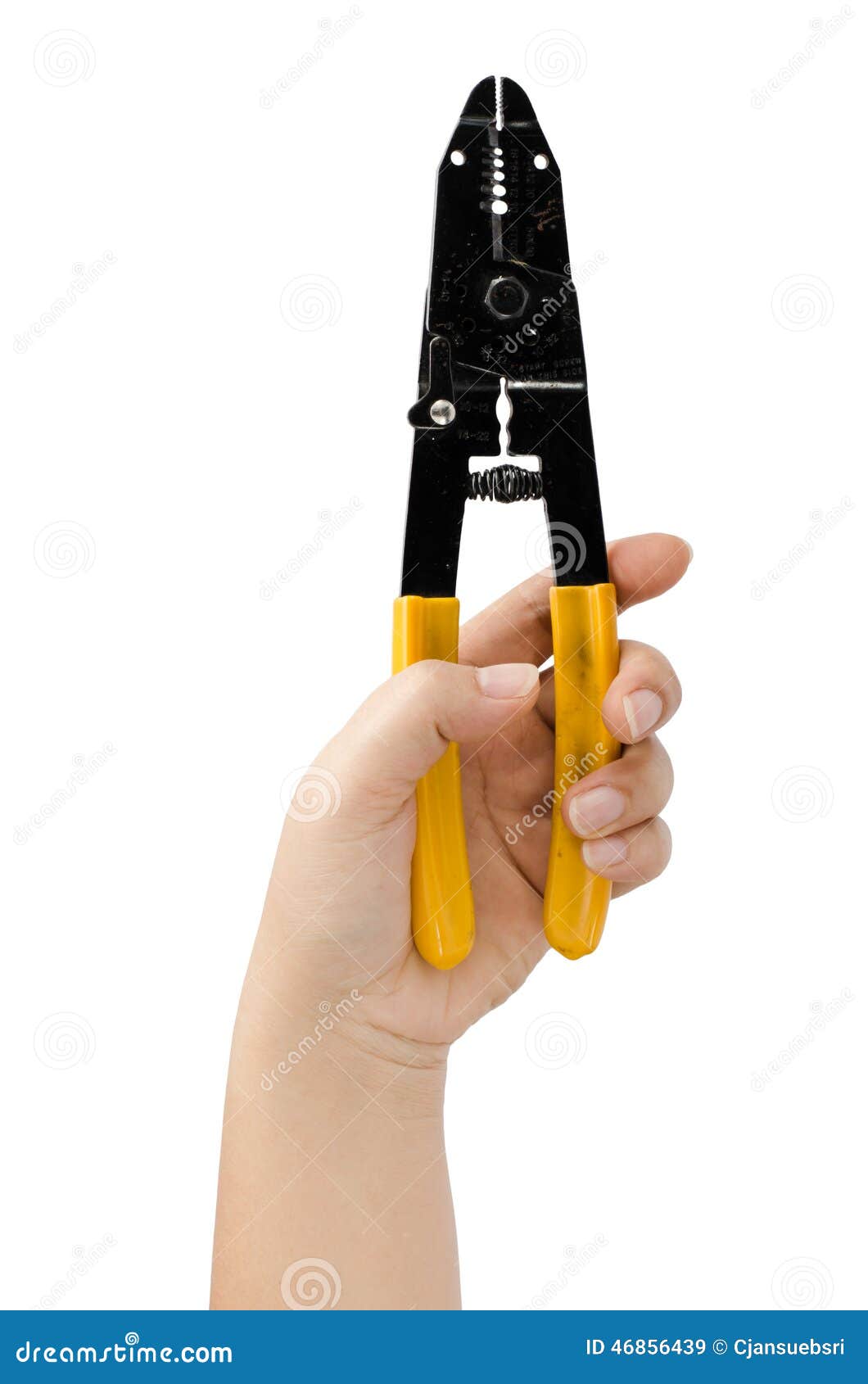 Hand hold cutting pliers stock image. Image of pliers - 46856439