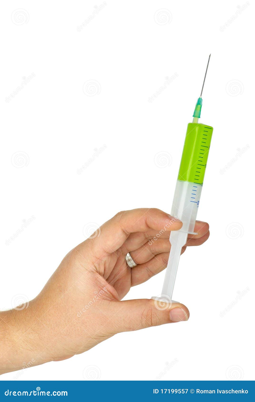 Hand Hold Disposable Syringe With Toxin Picture. Image: 17199557
