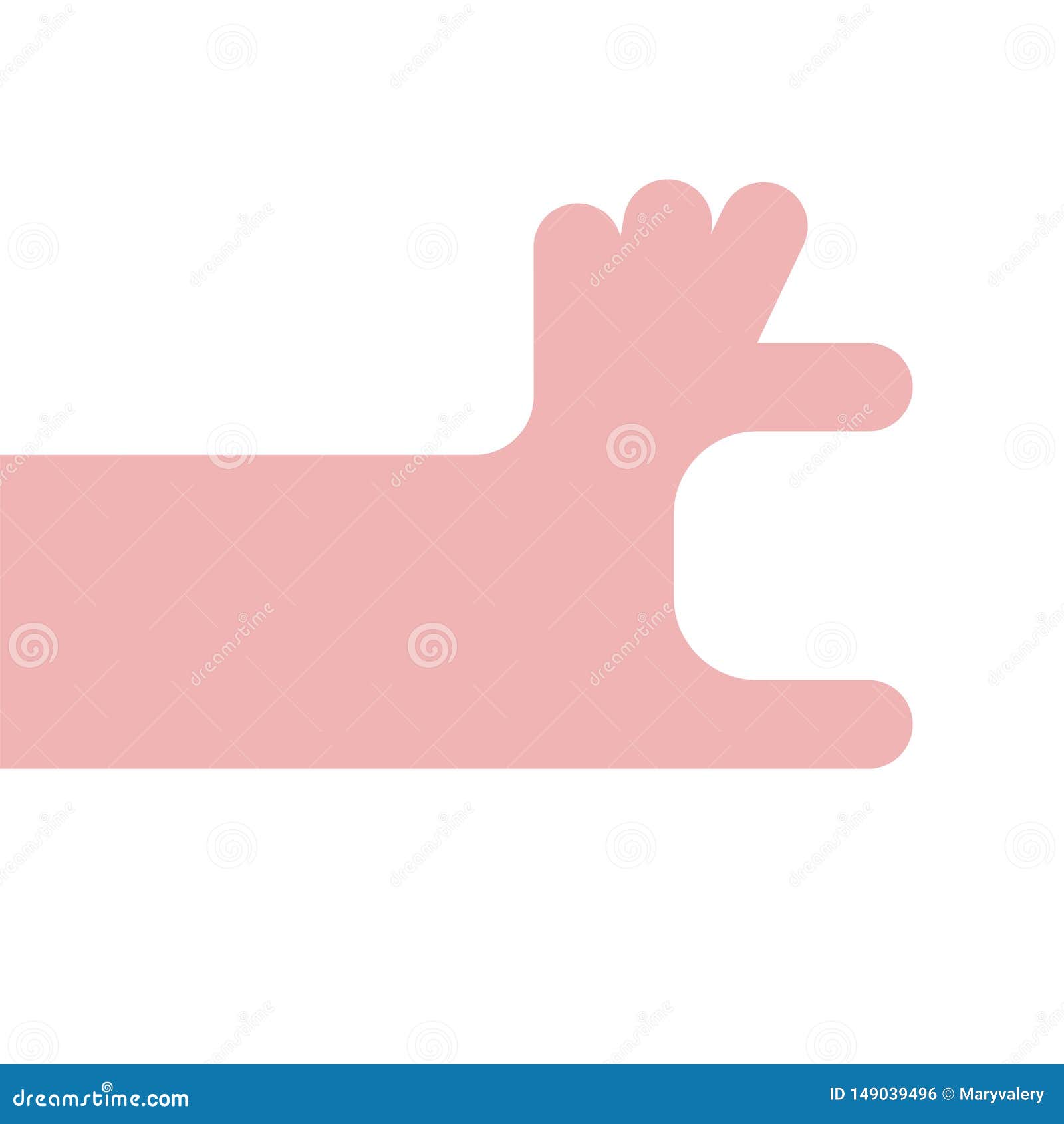 Hand Hold with Fingers Template. Vector Illustration Stock Vector ...