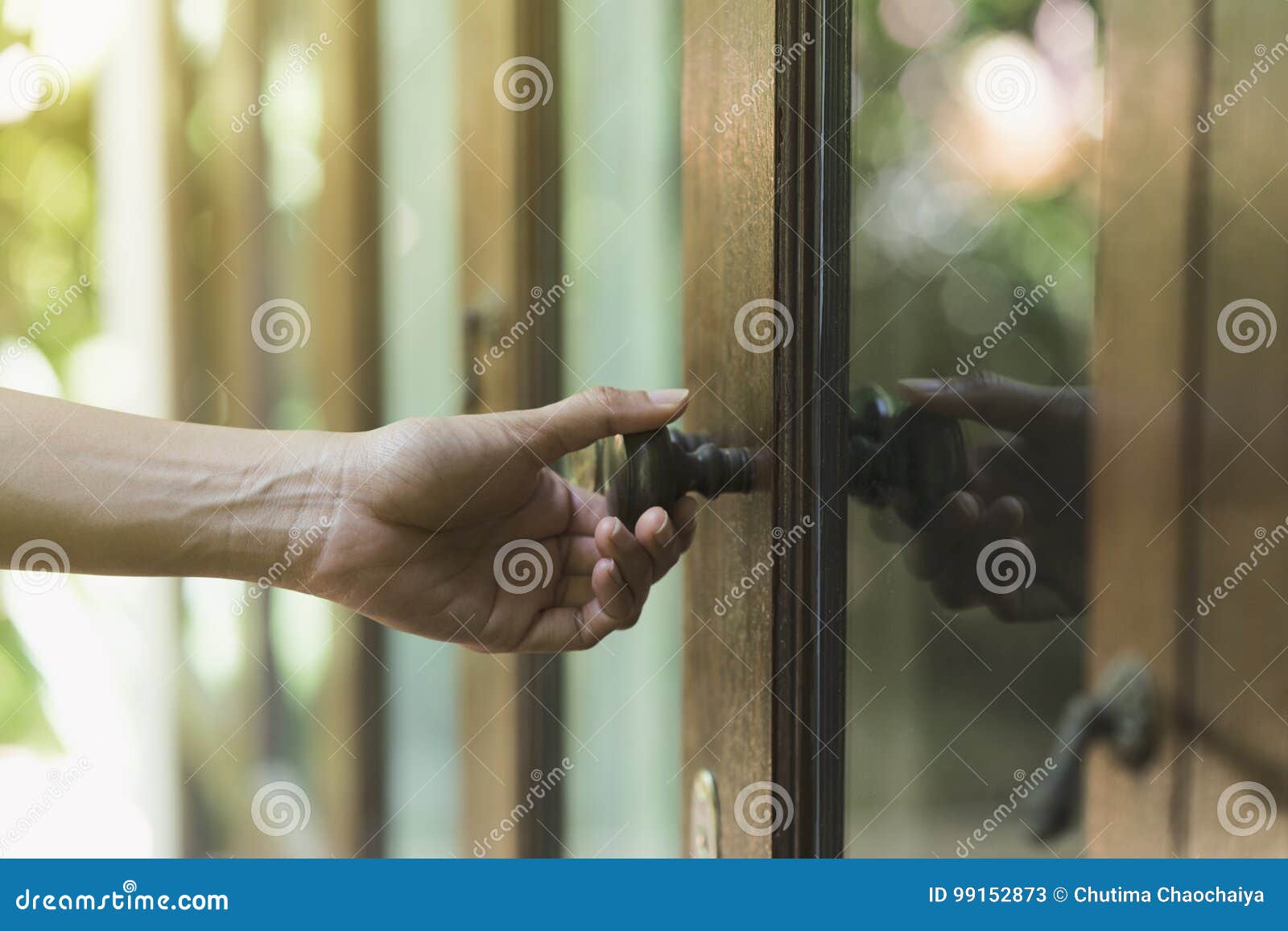 Hand hold handle of door stock image. Image of home, entrance - 99152873