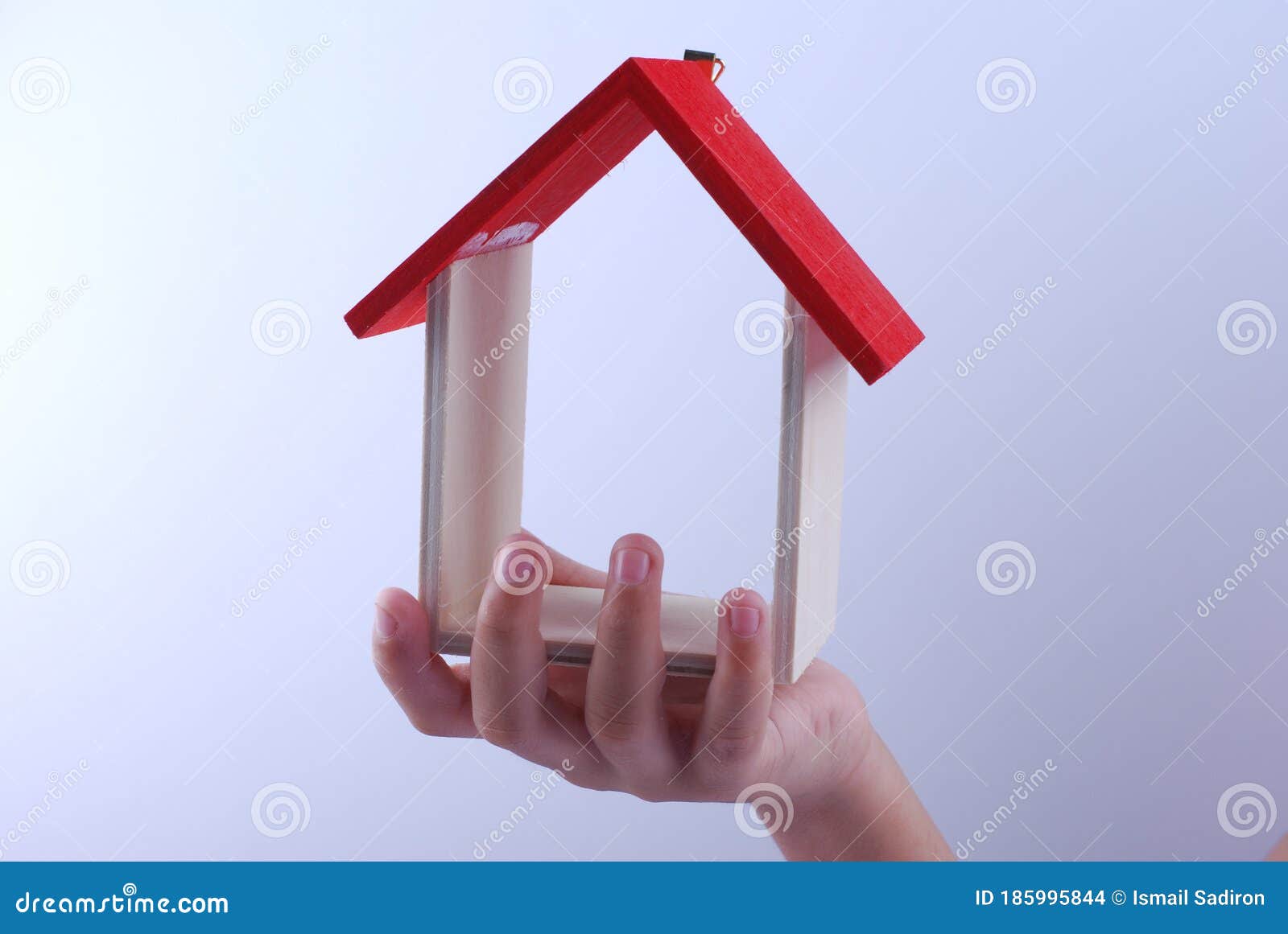 Hand Hold House on White Background Stock Photo - Image of design ...