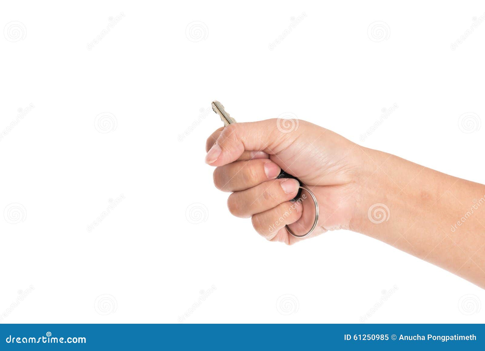 Hand hold the key isolated stock image. Image of loan - 61250985