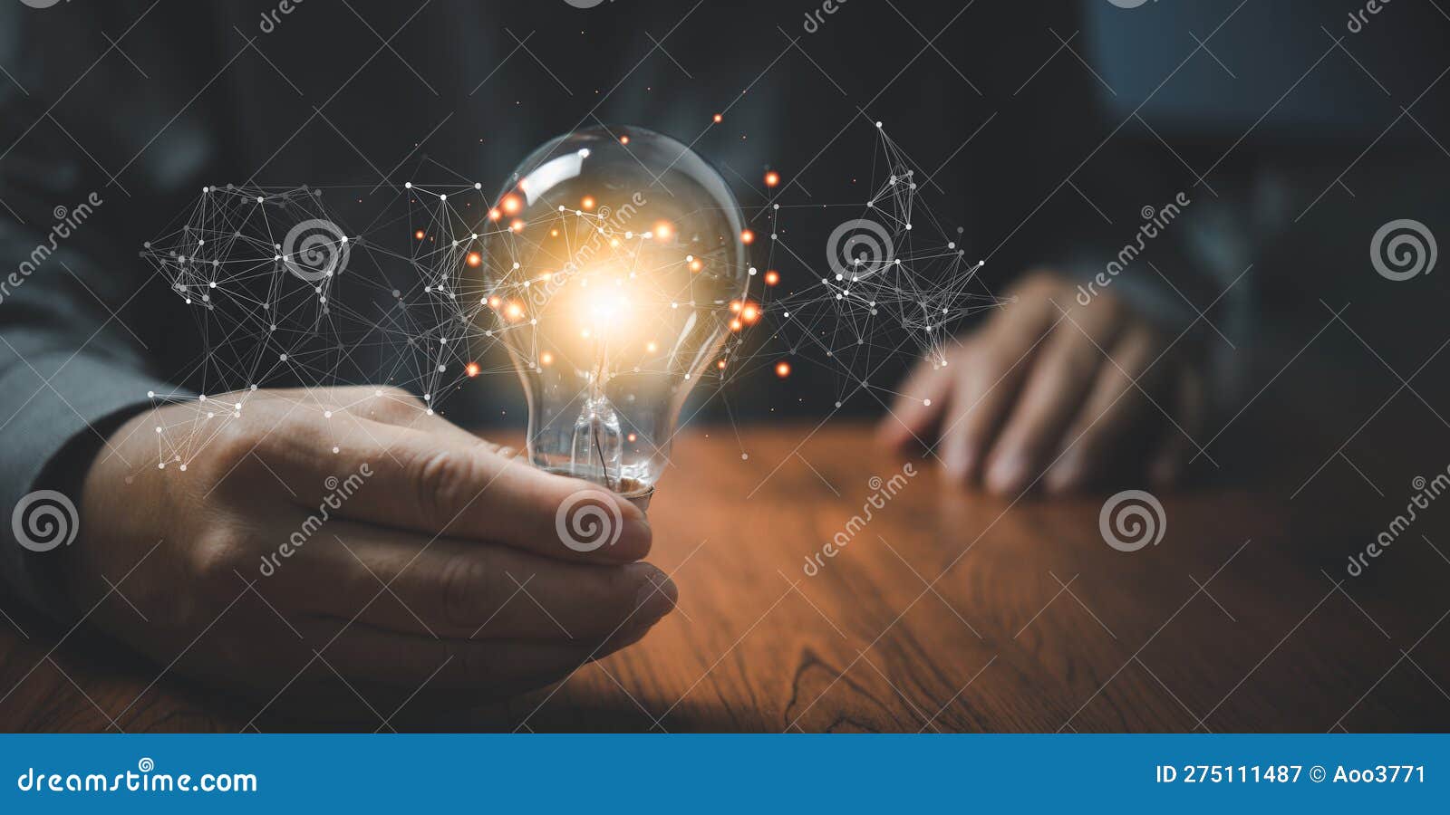 Hand Hold Light Bulb.Inspiration and Creativity Concepts Stock Image ...