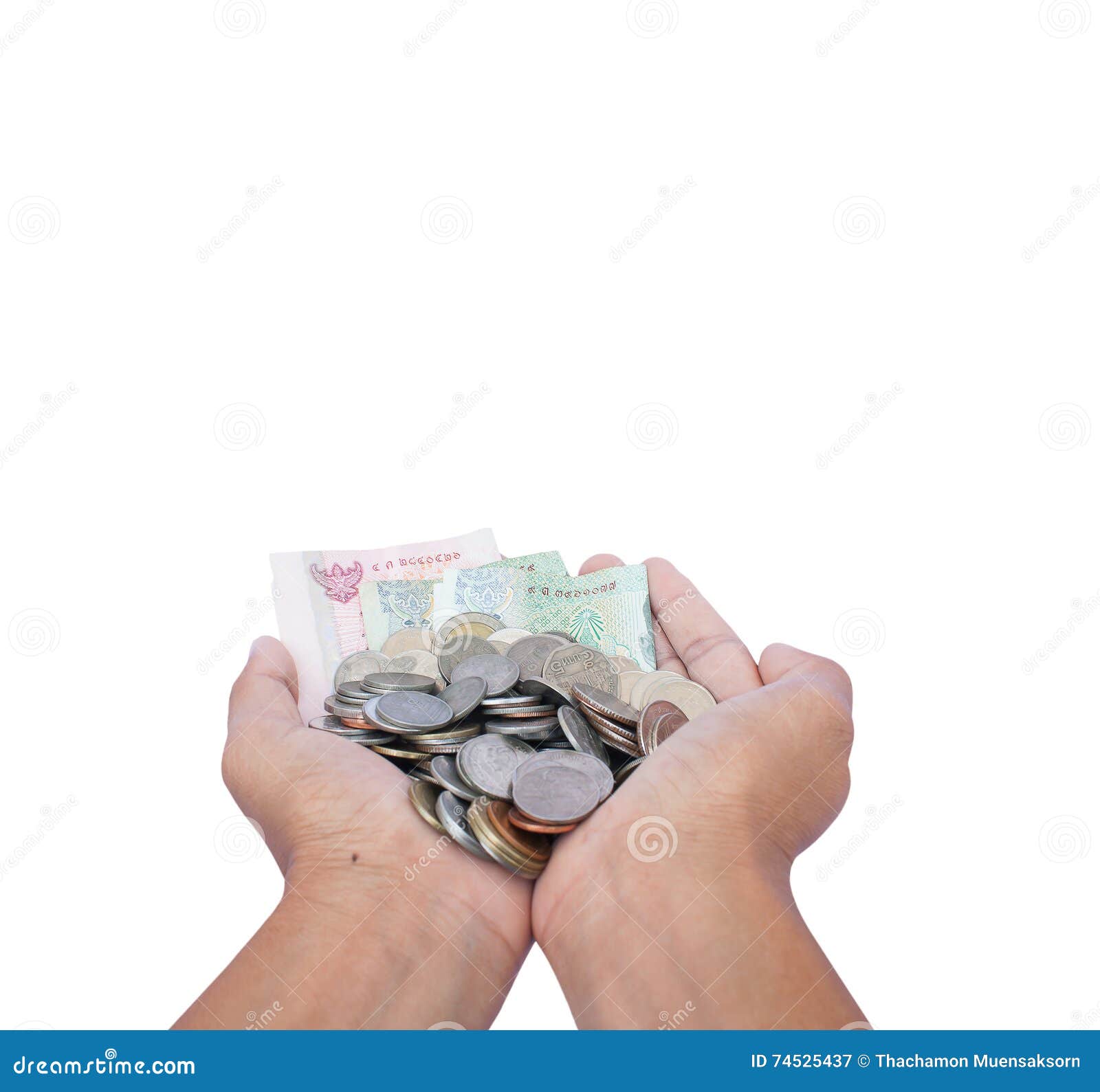 Hand hold money stock image. Image of financial, arms - 74525437