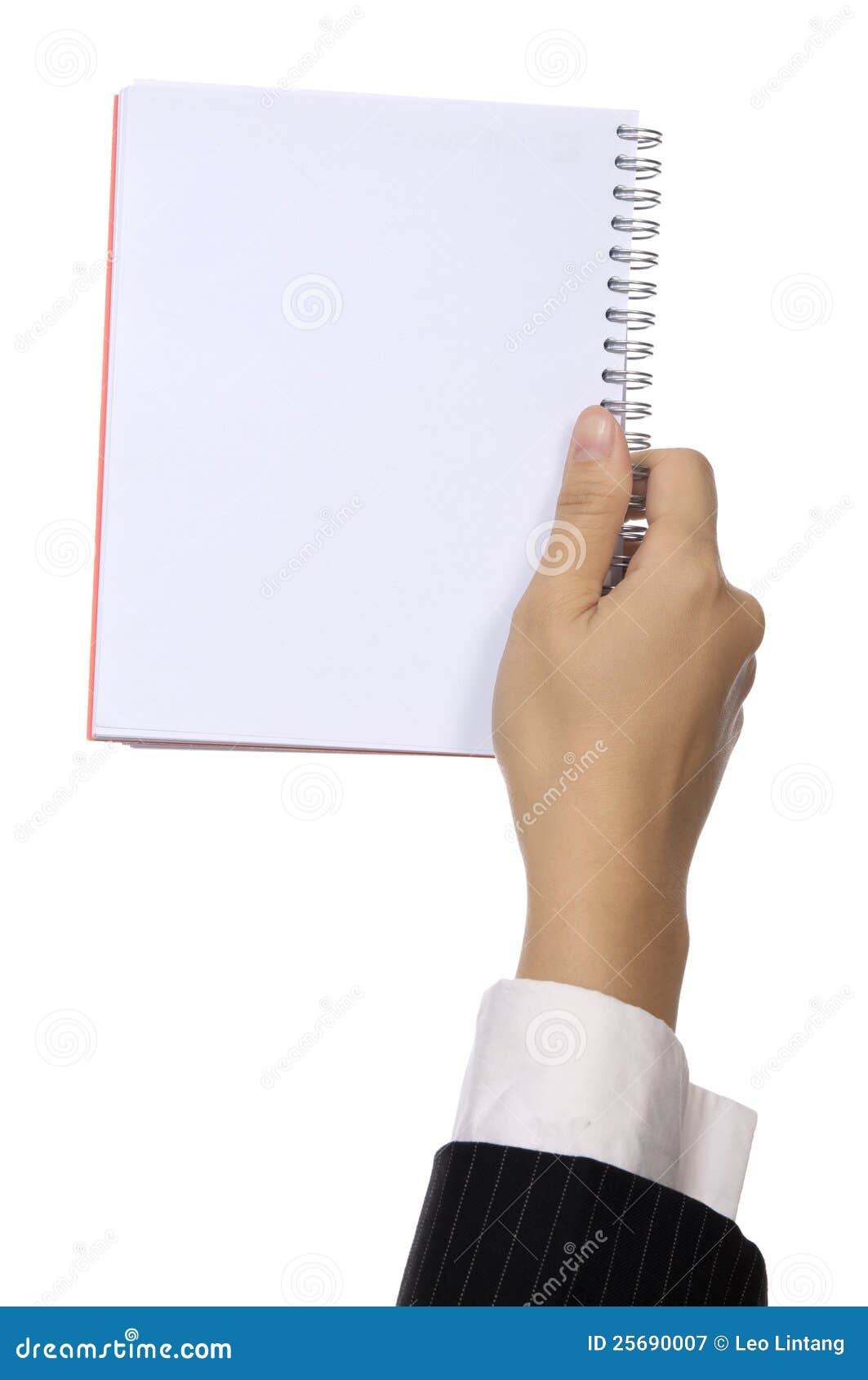 Hand Hold Notebook stock image. Image of paper, holding - 25690007