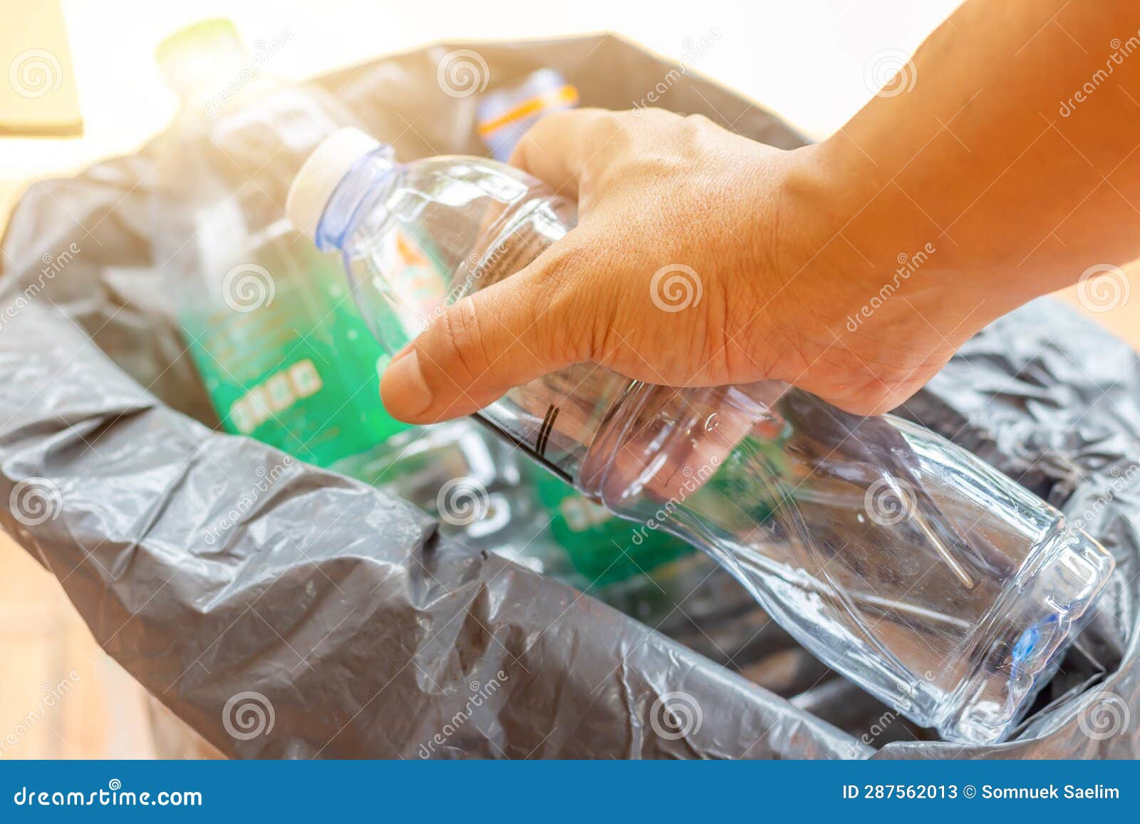 Hand Hold Old Plastic Bottles and Containers Set for Recycling,Rubbish ...