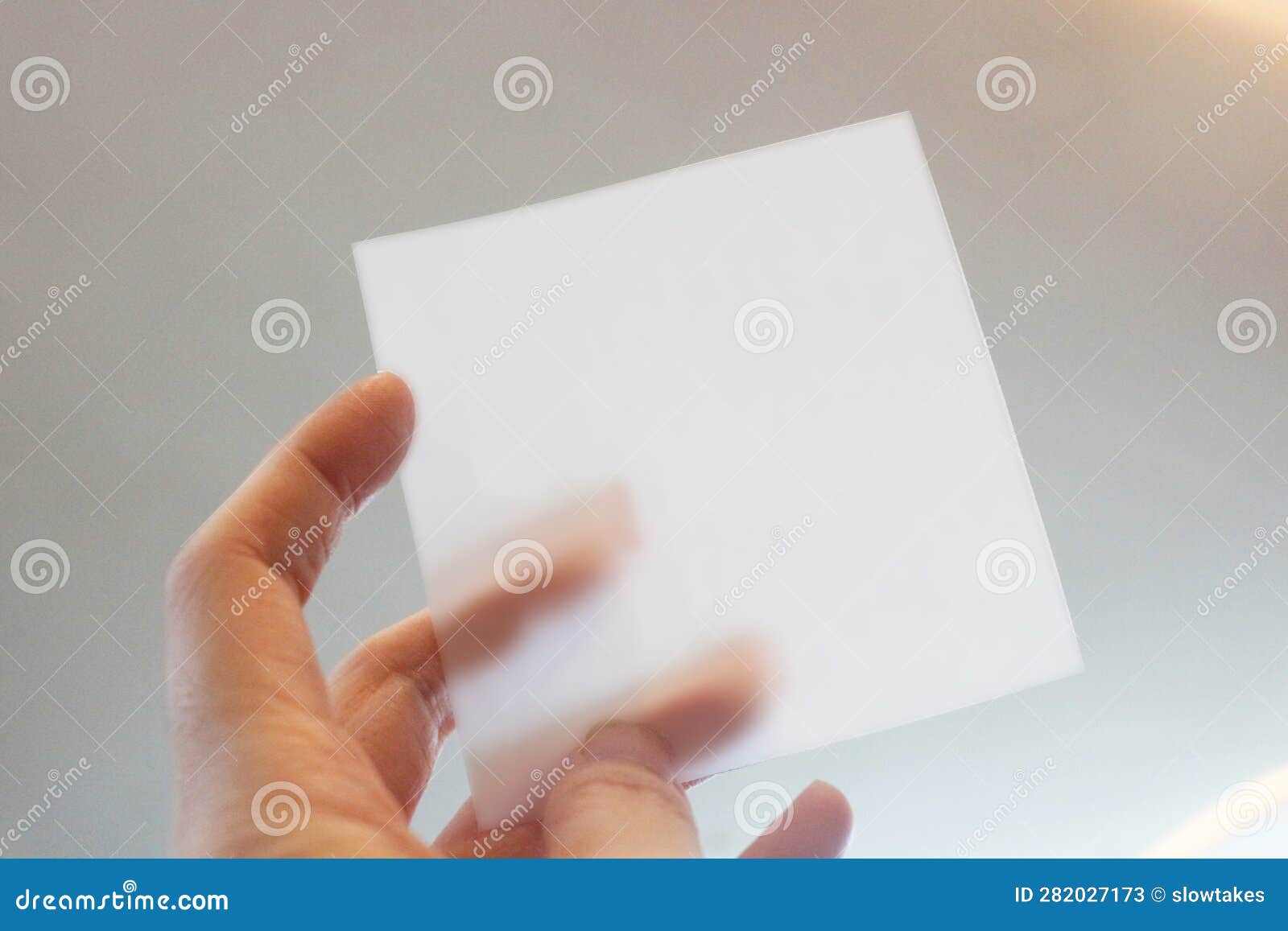 Hand hold paper mock up stock image. Image of blank - 282027173
