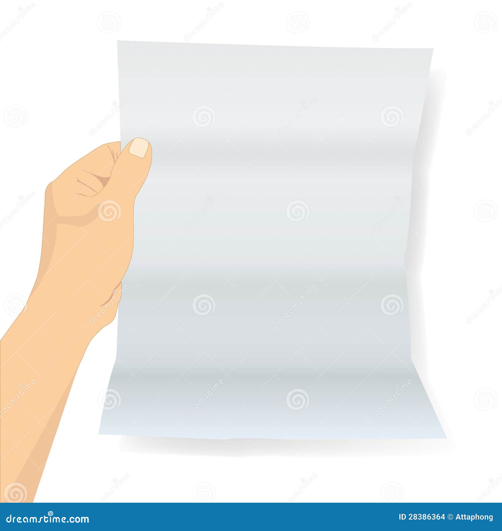 Hand hold paper vector stock vector. Illustration of office - 28386364