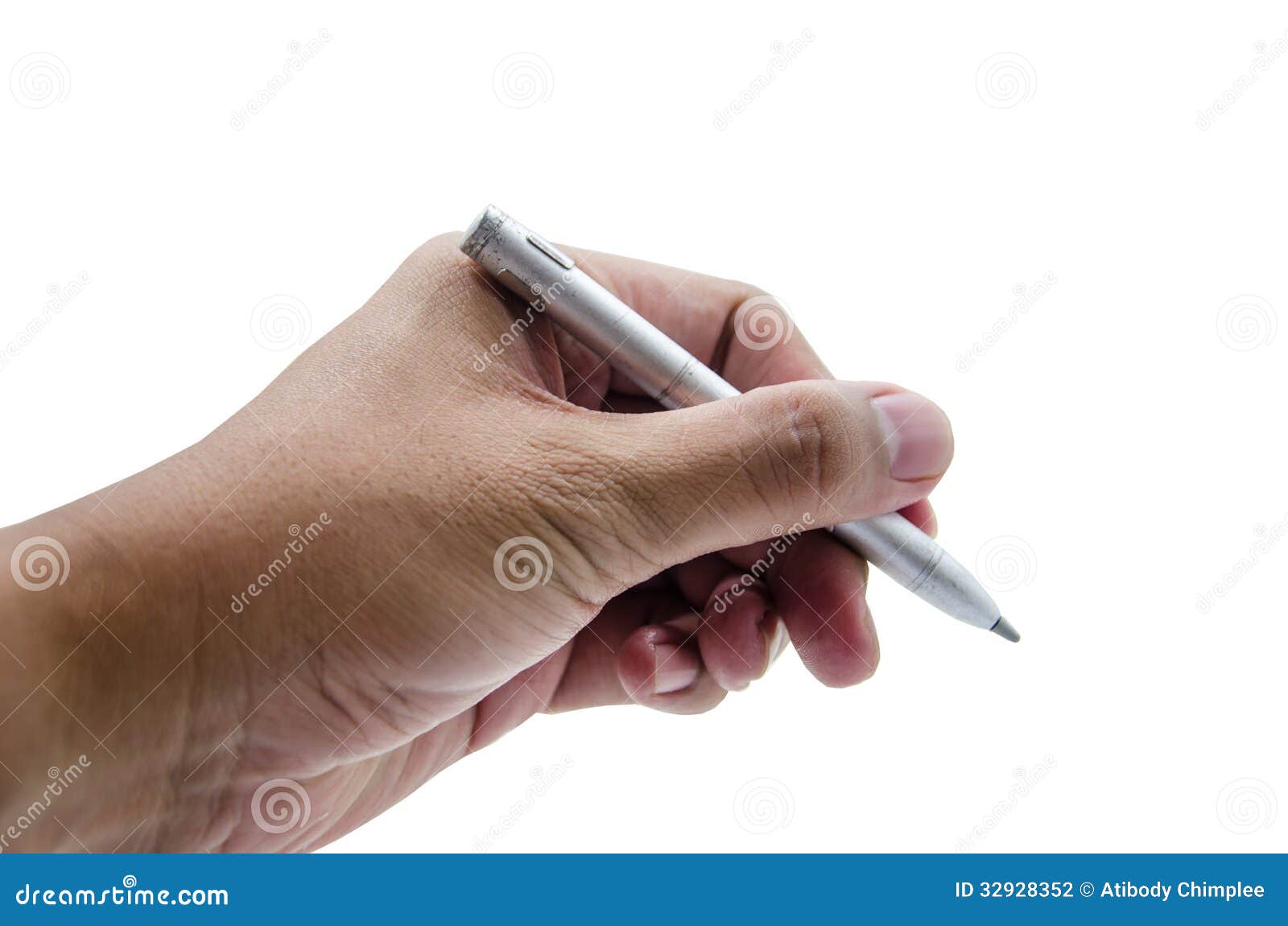 Hand hold pen stock photo. Image of blank, busy, isolated - 32928352