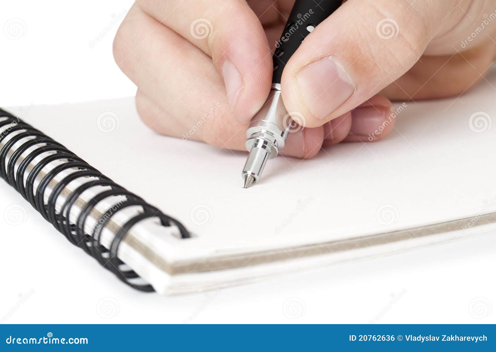 Hand Hold A Pen Writing Royalty Free Stock Image - Image: 20762636