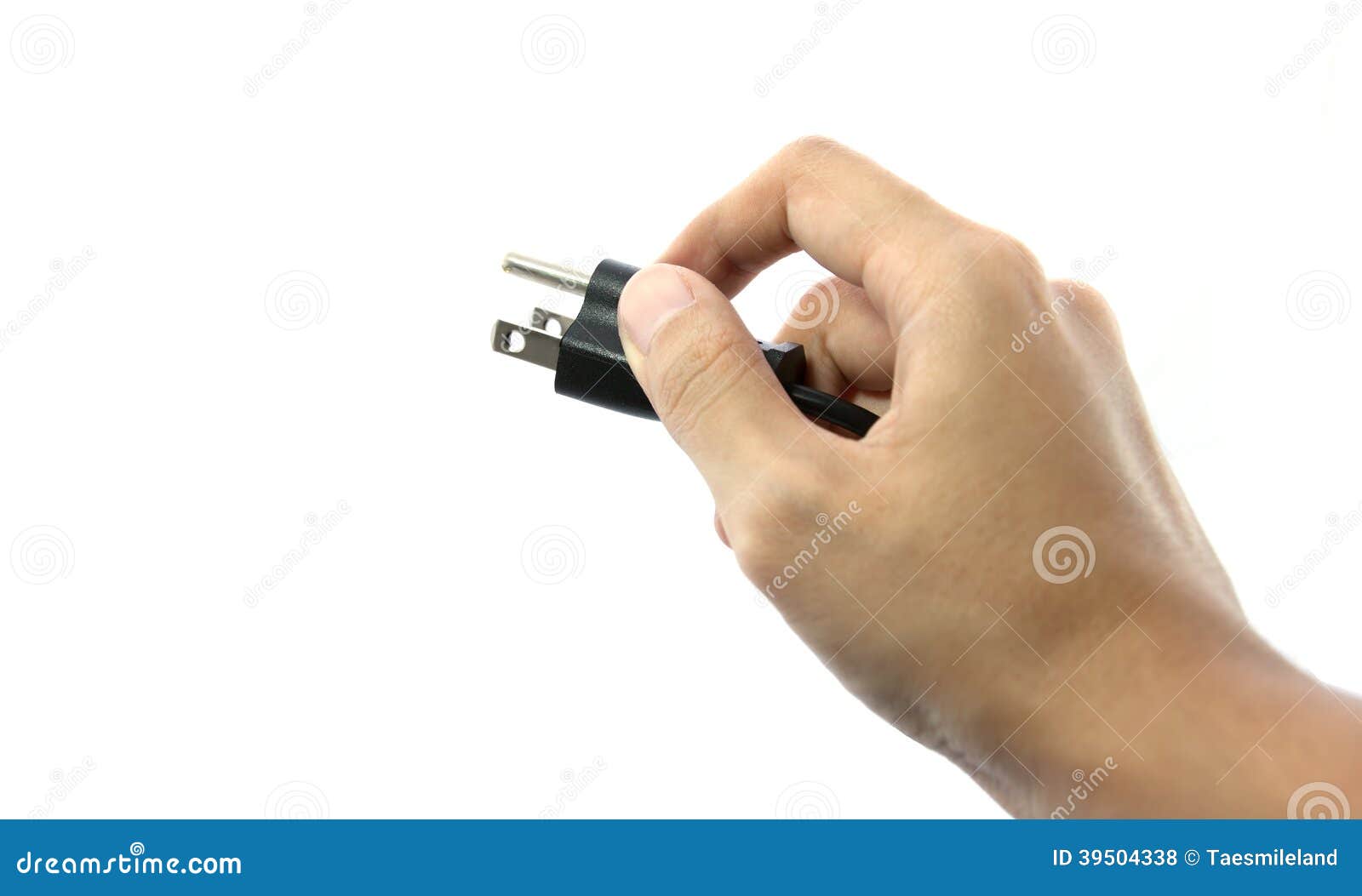 Hand hold a plug stock photo. Image of socket, home, power - 39504338