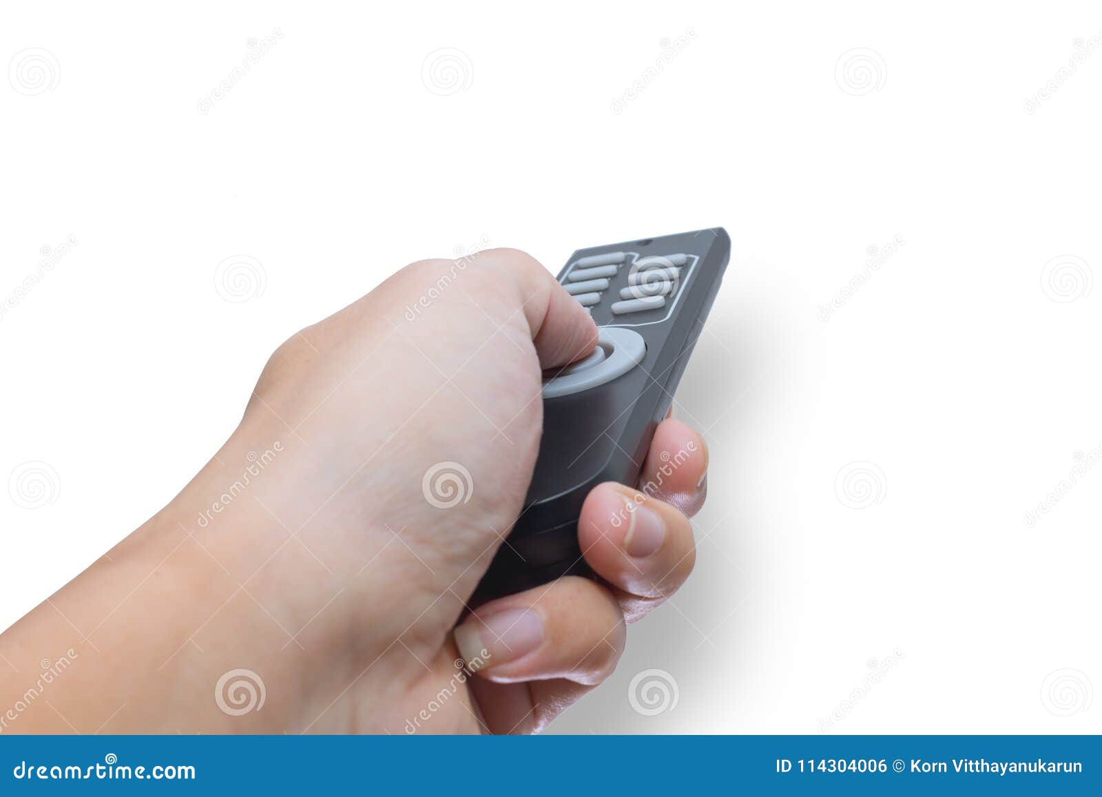 Hand Hold Remote Control Wireless IR Controller Isolated Stock Photo ...