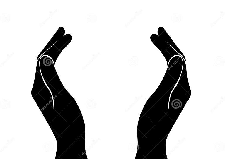 Hand hold sign vector stock vector. Illustration of blue - 68832348