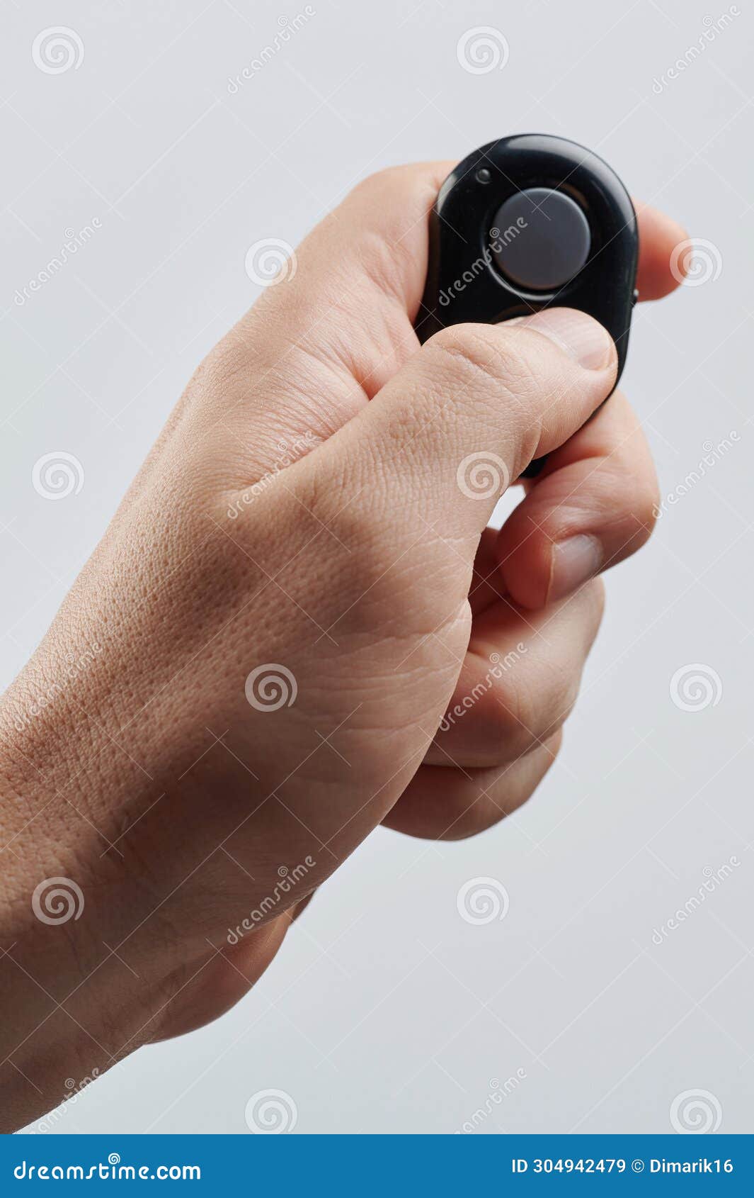 Hand Hold Small Remote Control Stock Image - Image of smart, electric ...