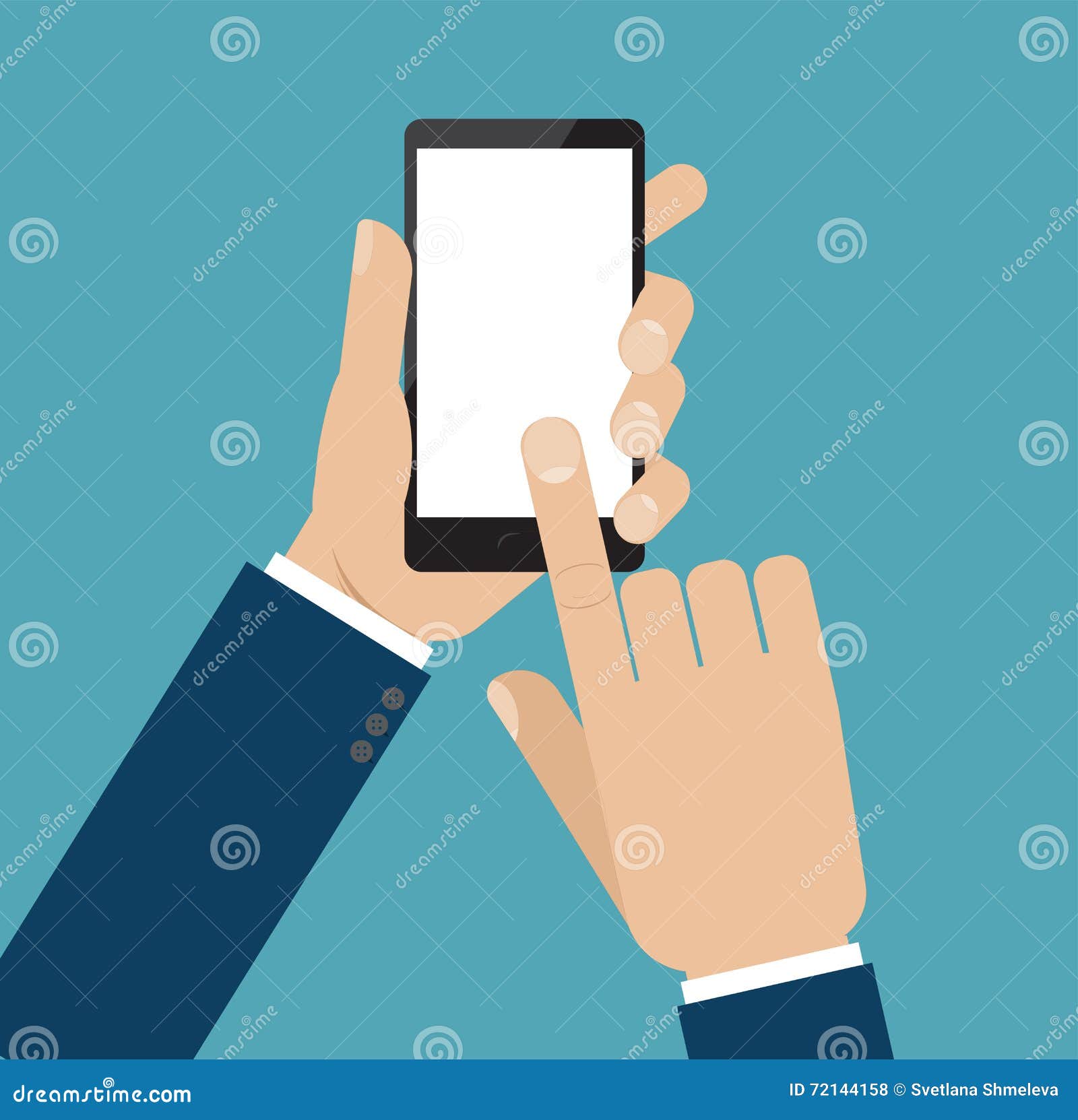 Finger Touch Line Icon Concept. Finger Touch Vector Linear Illustration ...