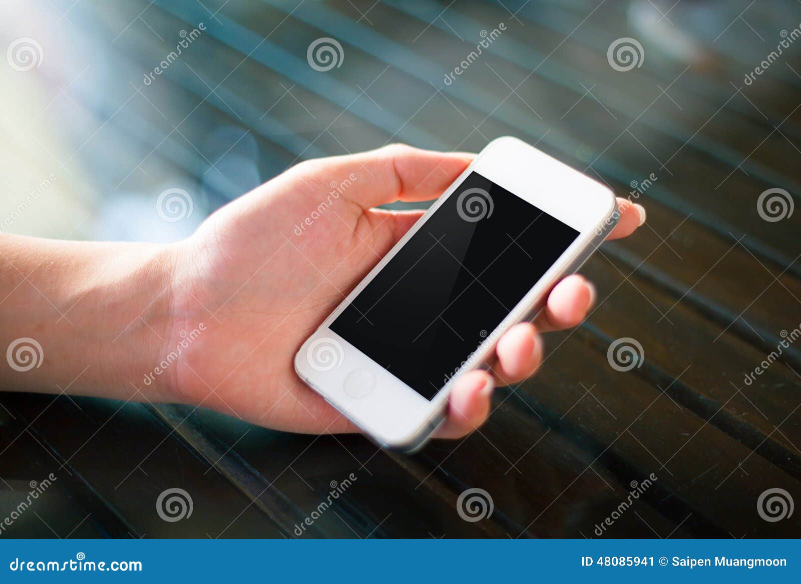 Hand hold smartphone stock image. Image of cell, person - 48085941