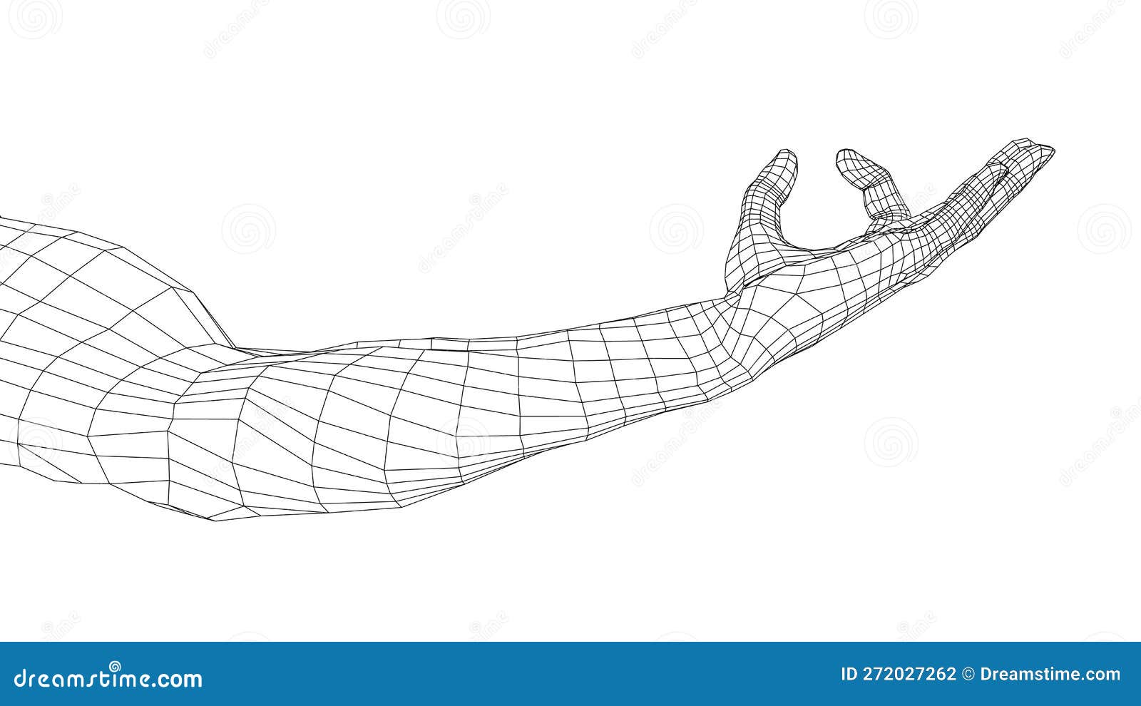 Hand Hold Some Tiny or Thin Object Stock Illustration - Illustration of ...