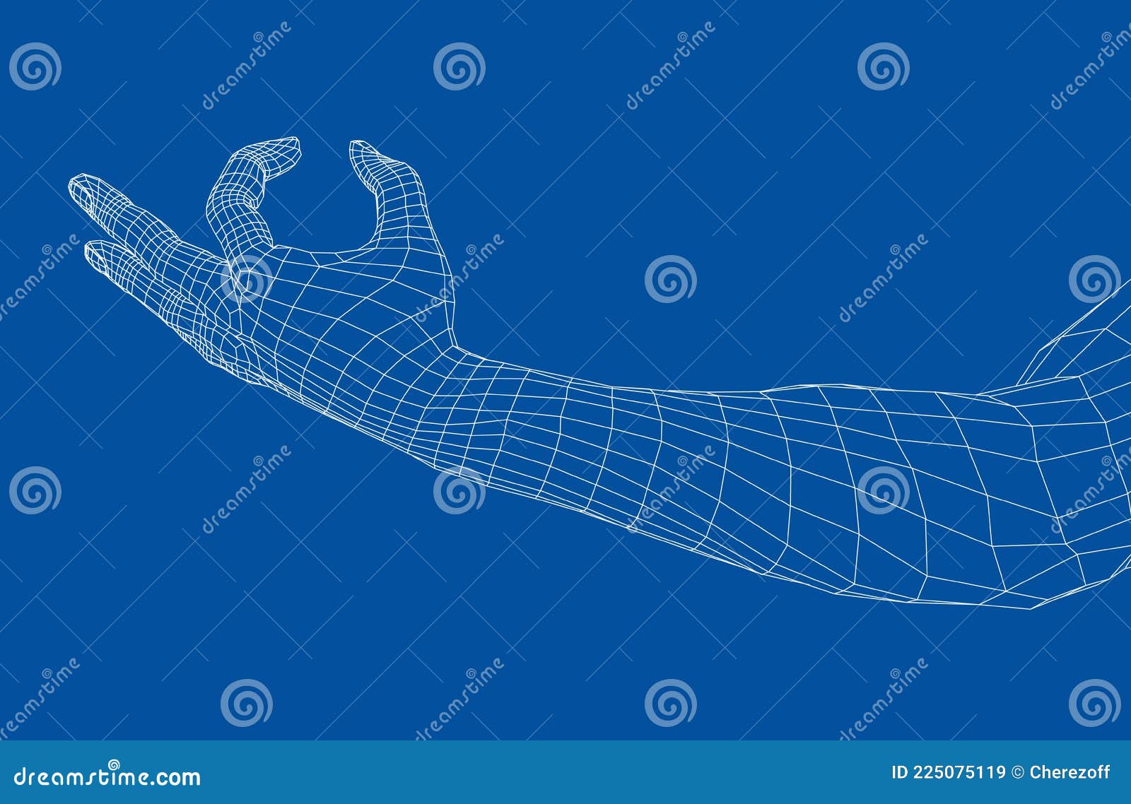 Hand Hold Some Tiny or Thin Object. Vector Stock Vector - Illustration ...