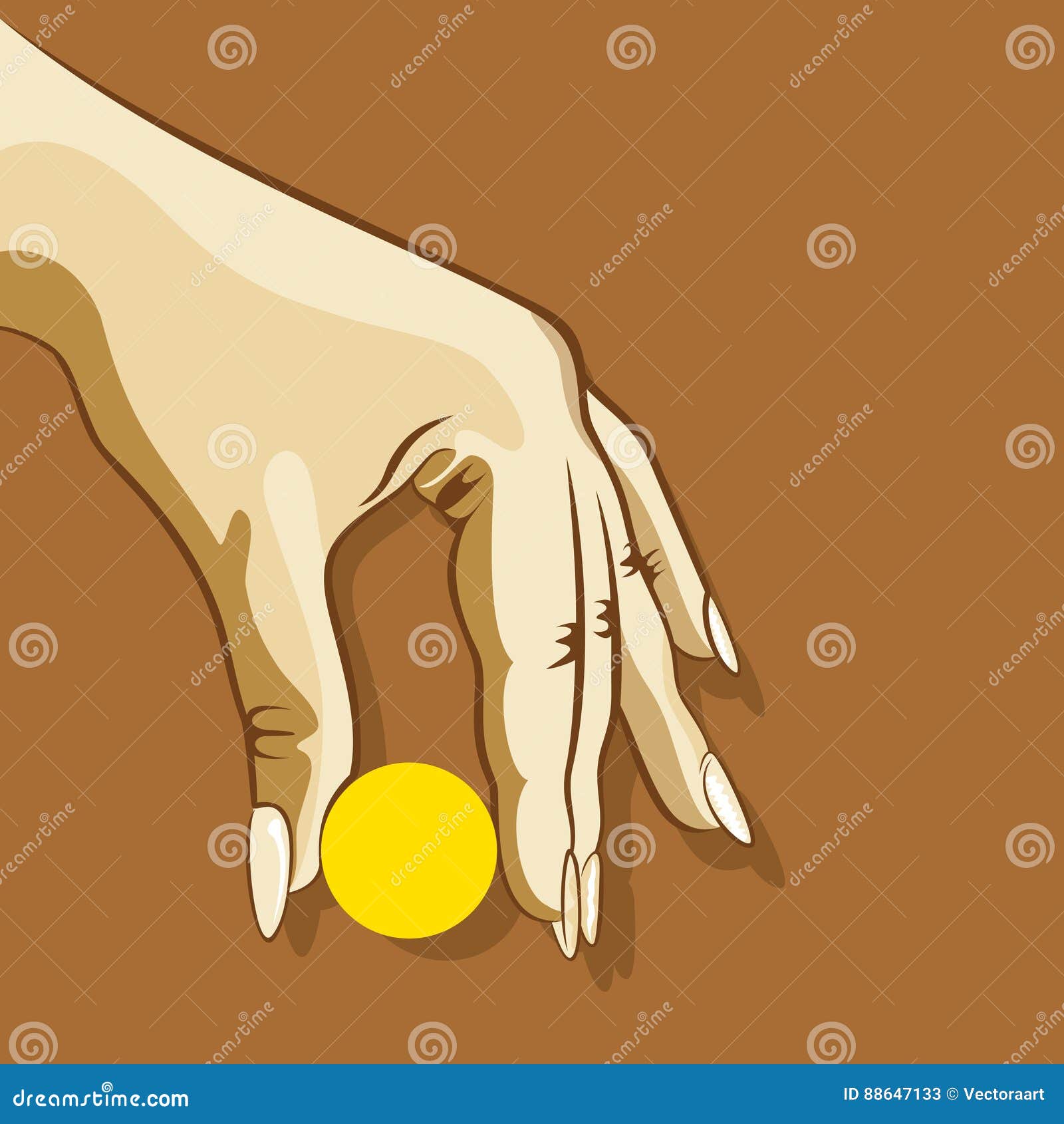 Hand hold something object stock vector. Illustration of gesture - 88647133