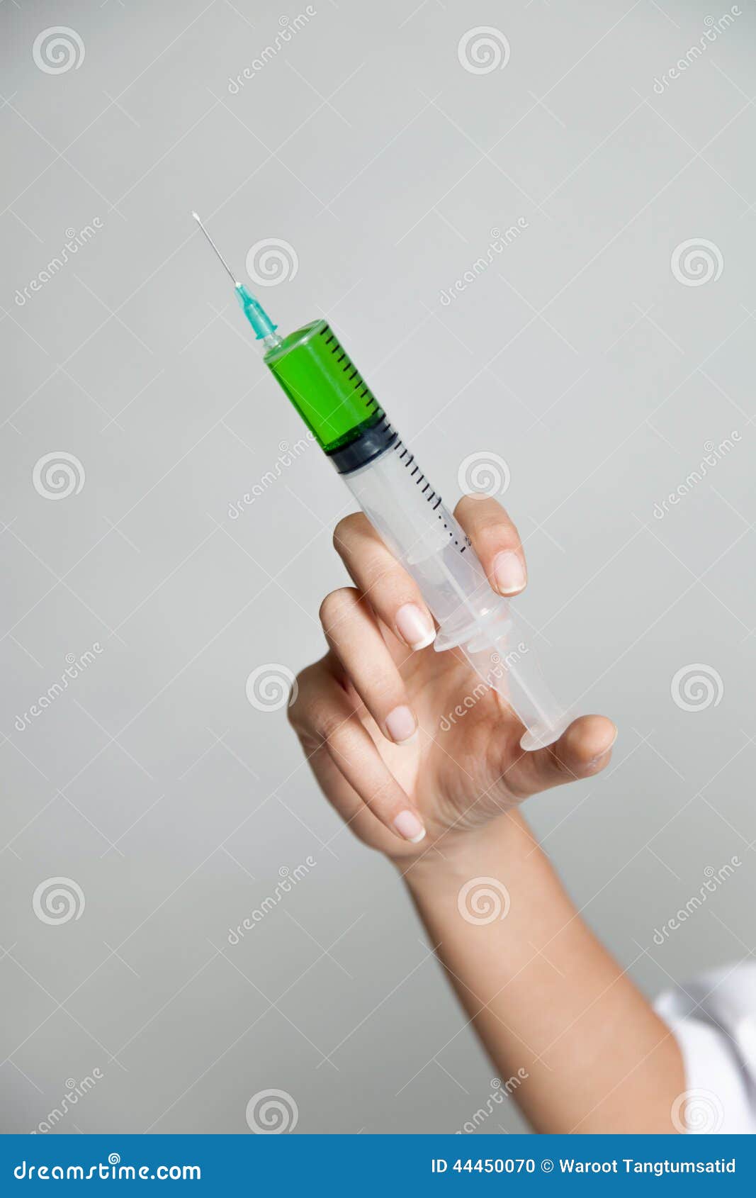 Hand hold syringe stock photo. Image of medicine, needle - 44450070