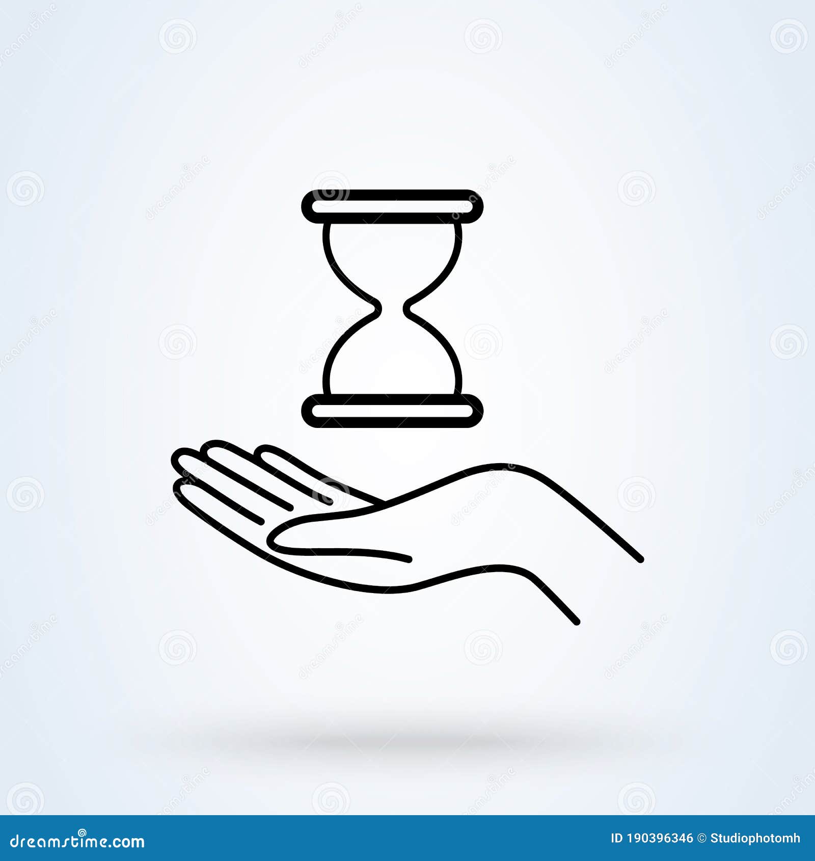 Hand Hold Time. Time Management Line. Time Control, Planning or ...