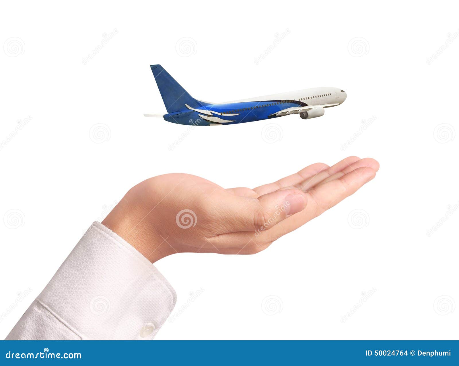 Hand Holding an Airplane Model Stock Photo - Image of modern ...