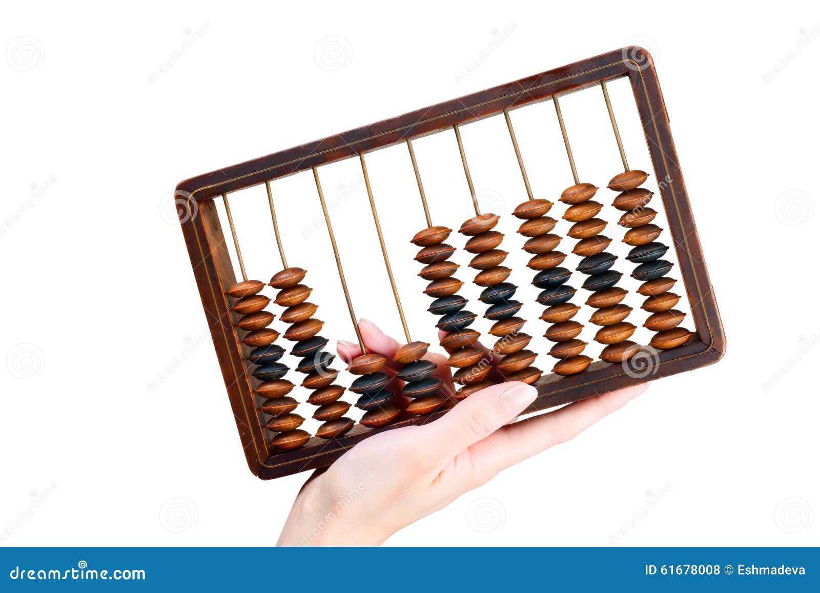 Hand Holding Ancient Abacus Stock Photo - Image of background ...