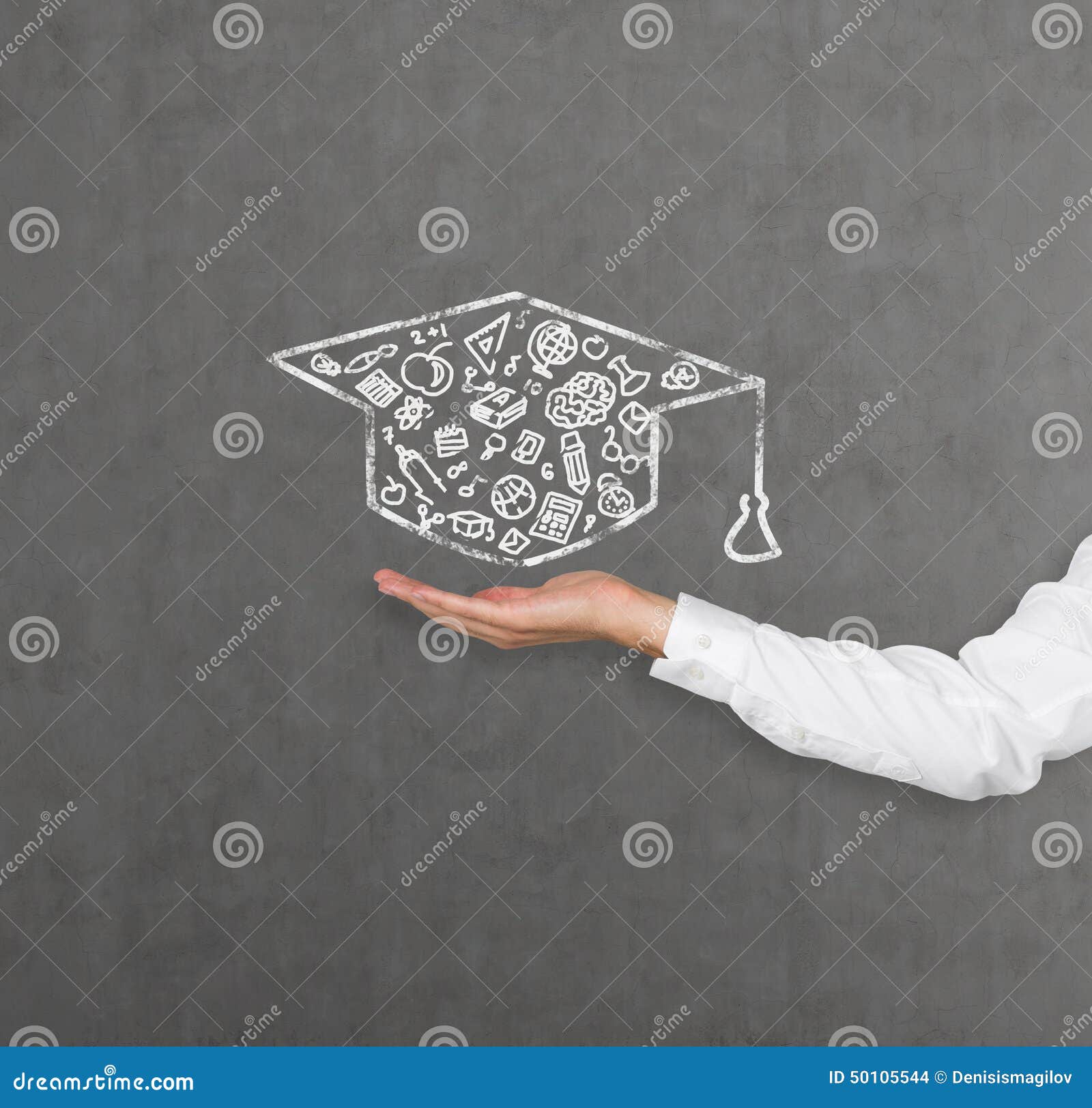 Hand holding bachelor cap stock photo. Image of certificate - 50105544